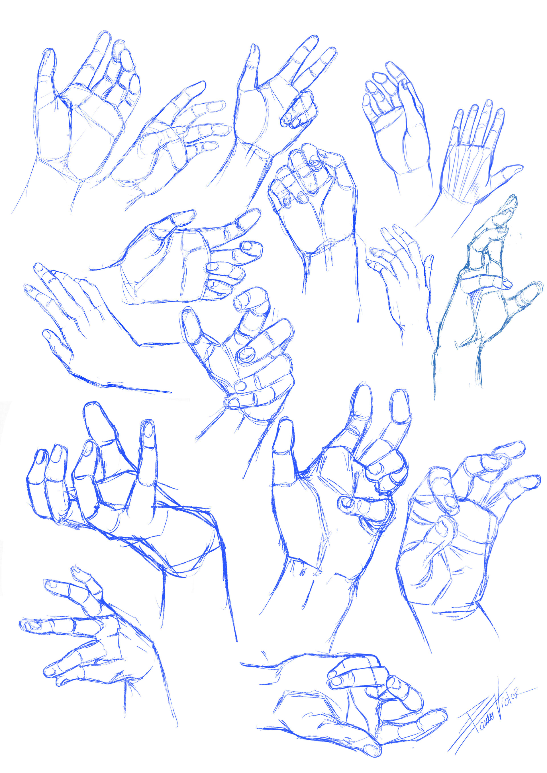 ArtStation - hand and eye study