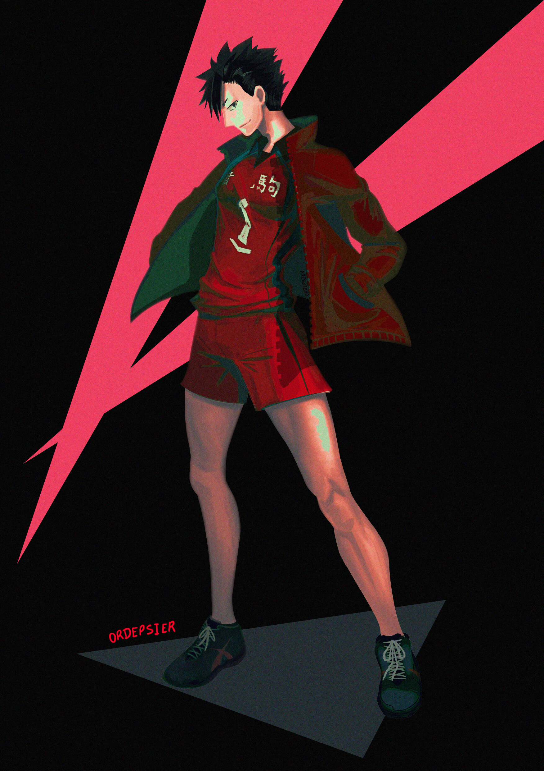 ArtStation - Tetsuro Kuroo - Haikyuu