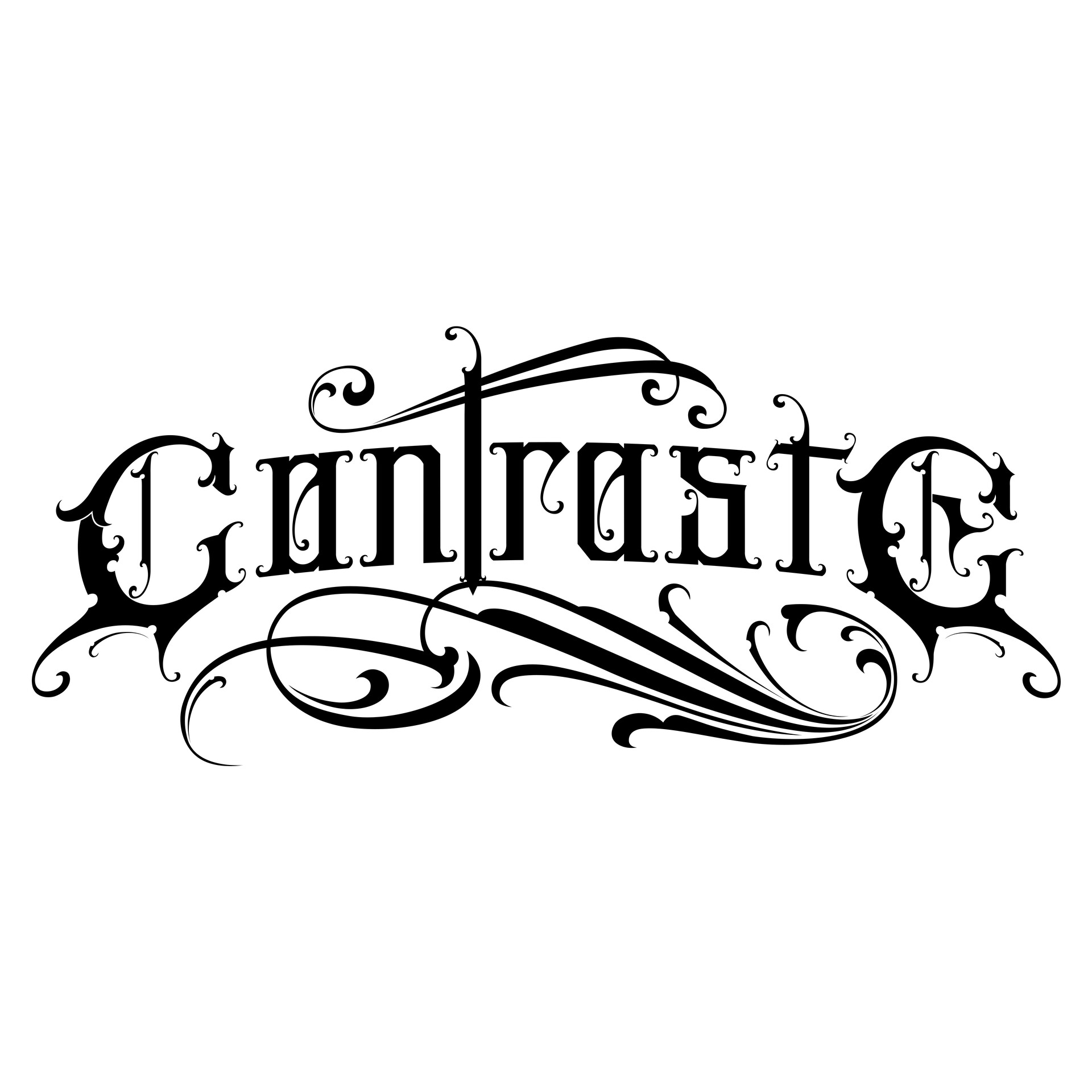 Vilélla Design - LOGO FULL LETTERING: CONTRASTE