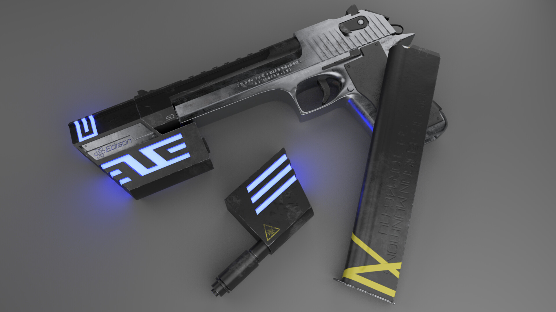 ArtStation - high calibre pistol "bison"