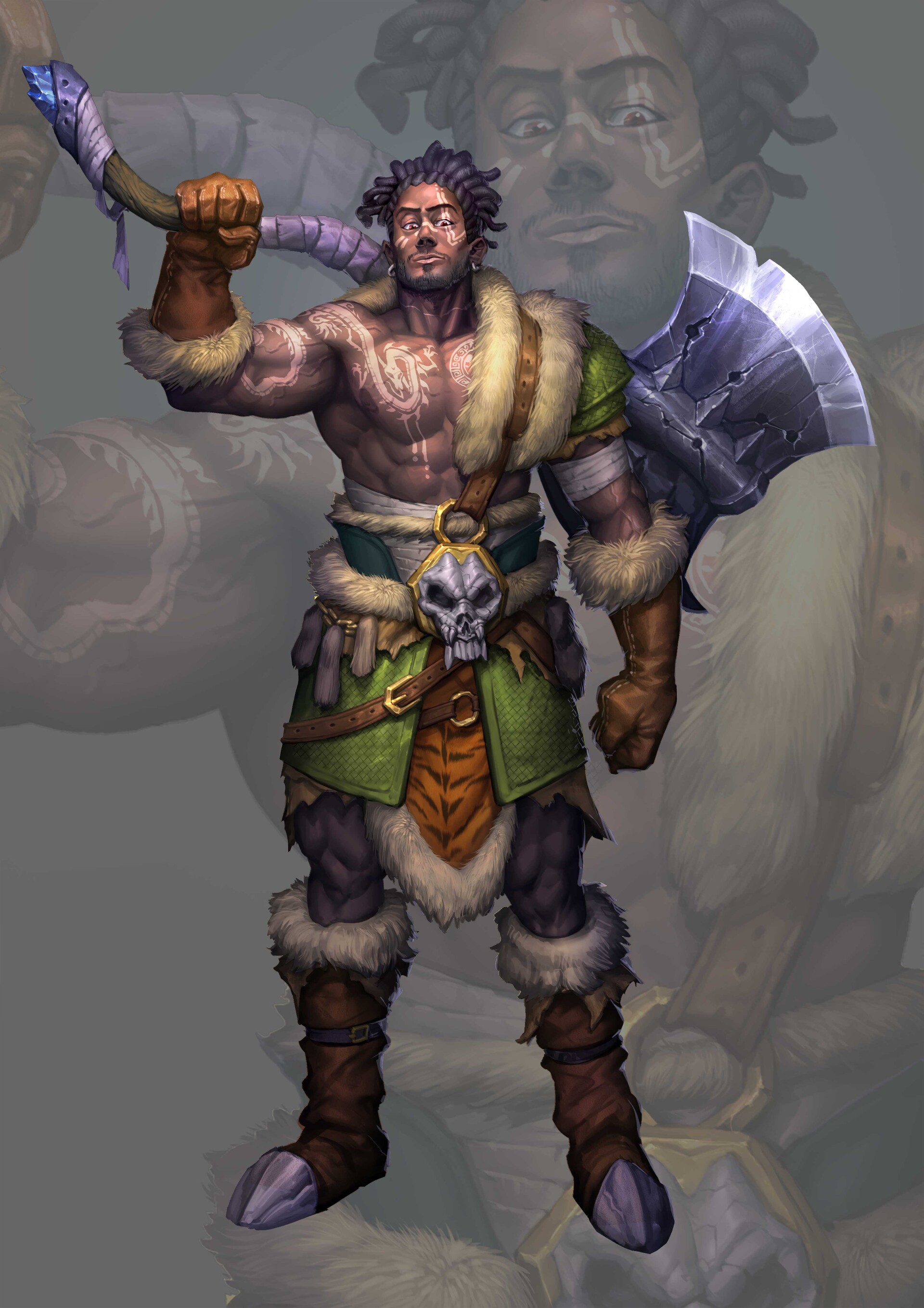 ArtStation - Male Warrior Character Design