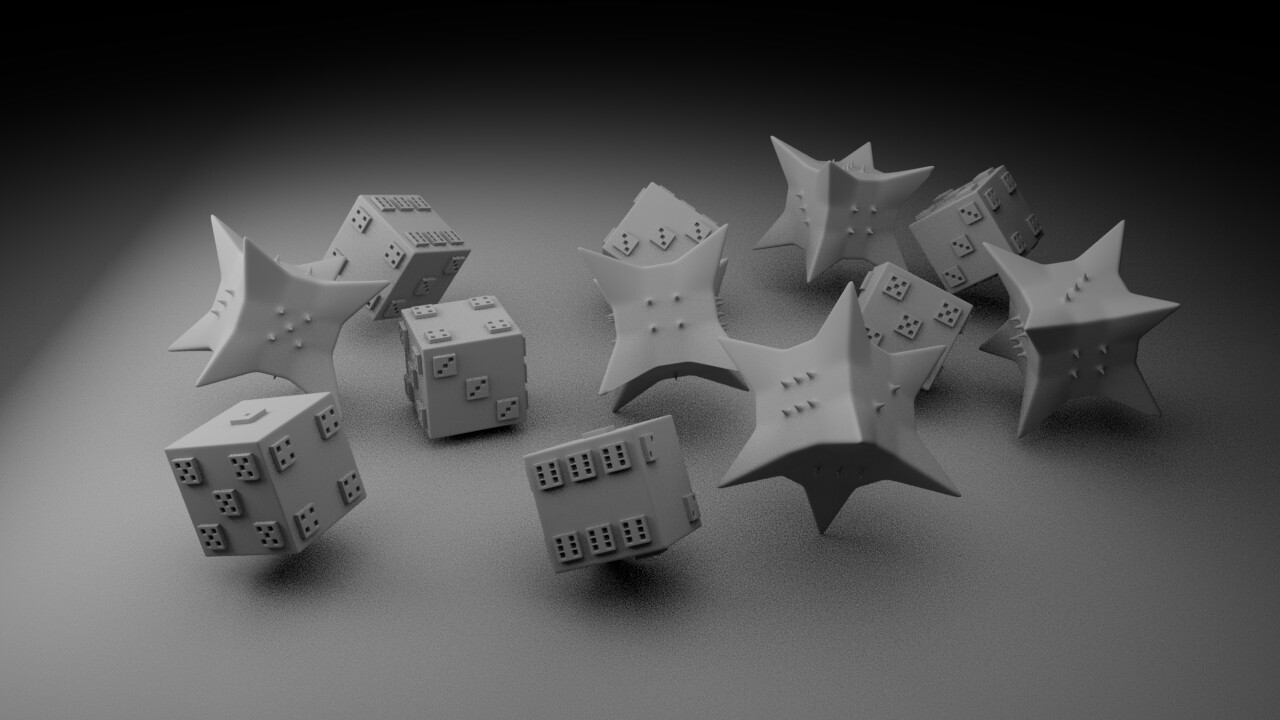 ArtStation - 2 3D Die Models