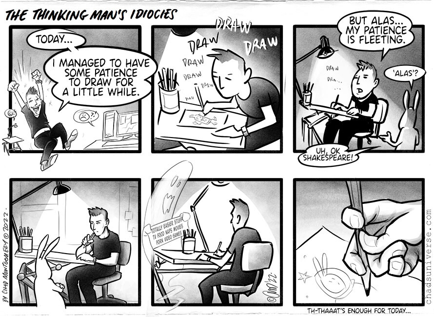 ArtStation - Comic Strip: Some Patience - The Thinking Man's Idiocies