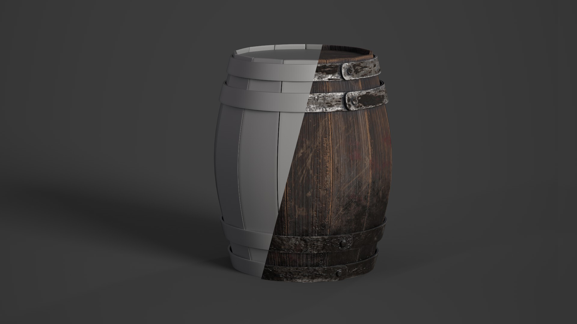 ArtStation - Game Asset - Barrel