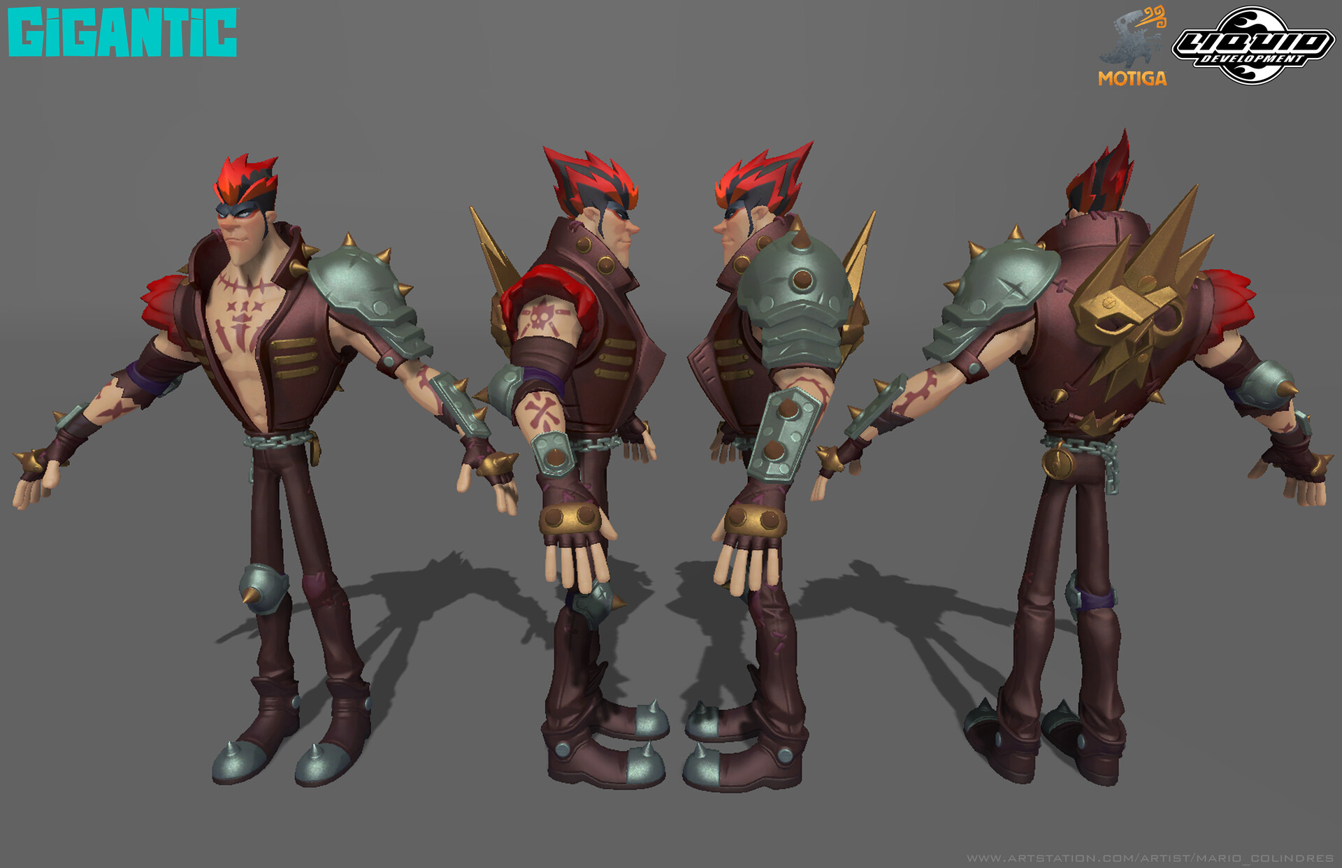 Mario Colindres - Gigantic - Ramsay Rufio Skin and Color Variations