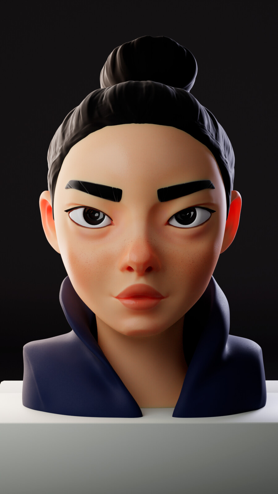 Animator Harold - Sculpting and Texturing Practice 01(Asian Girl)