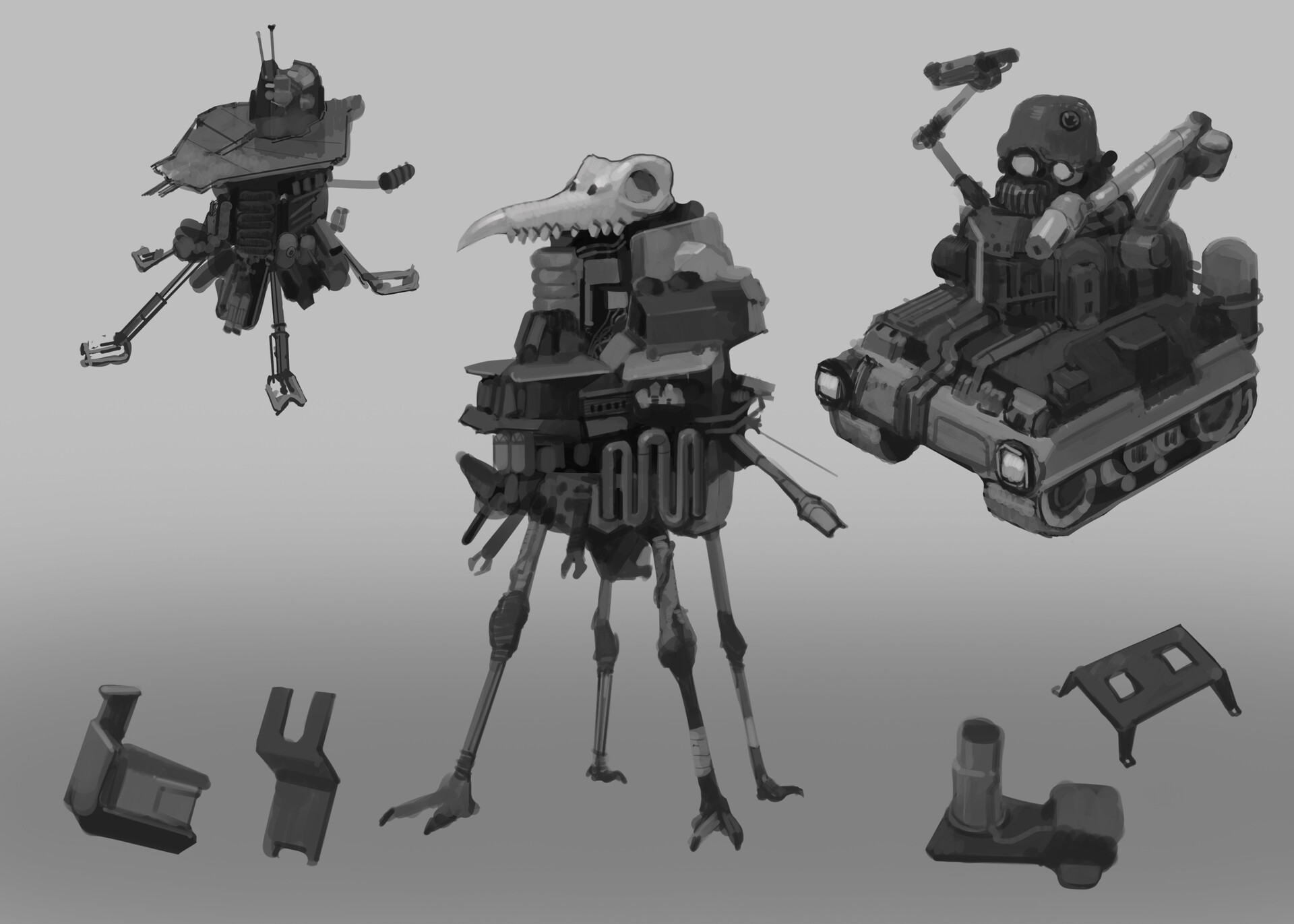 ArtStation - soft drawings for hard surface objects