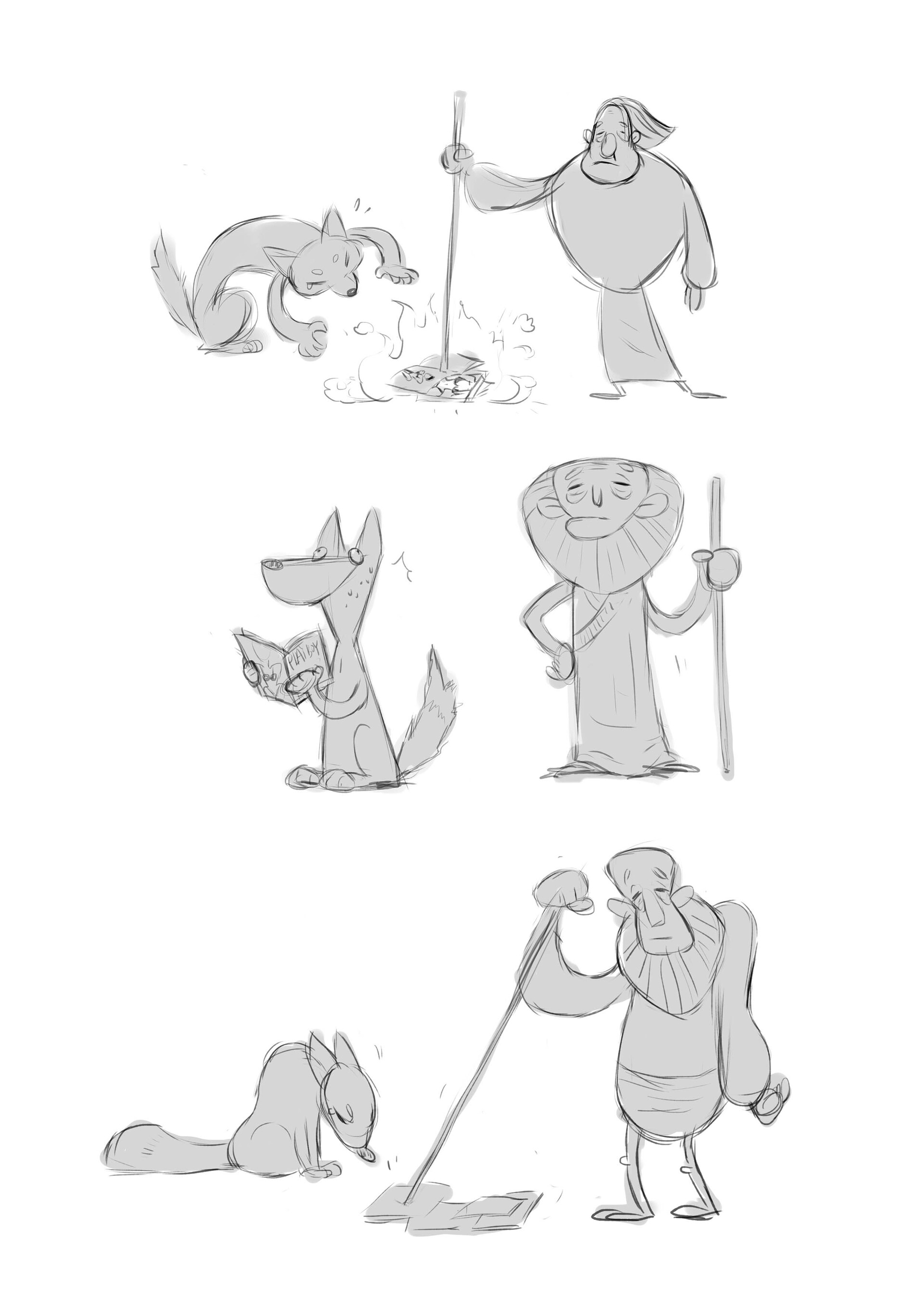 ArtStation - Character Design ides | Master and sidekick