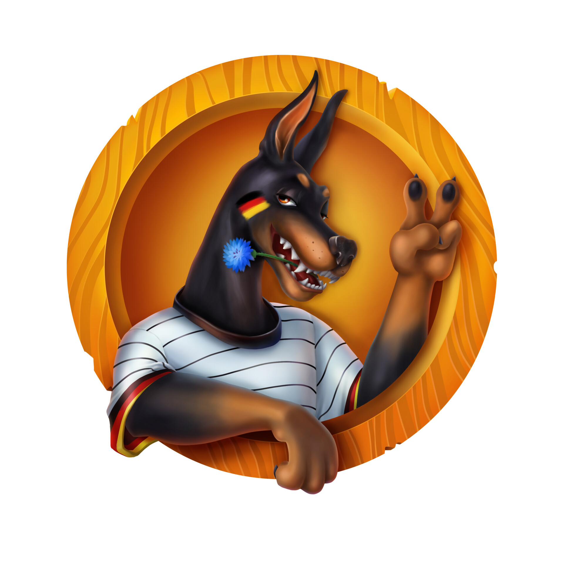 ArtStation - Football fan. Woof!