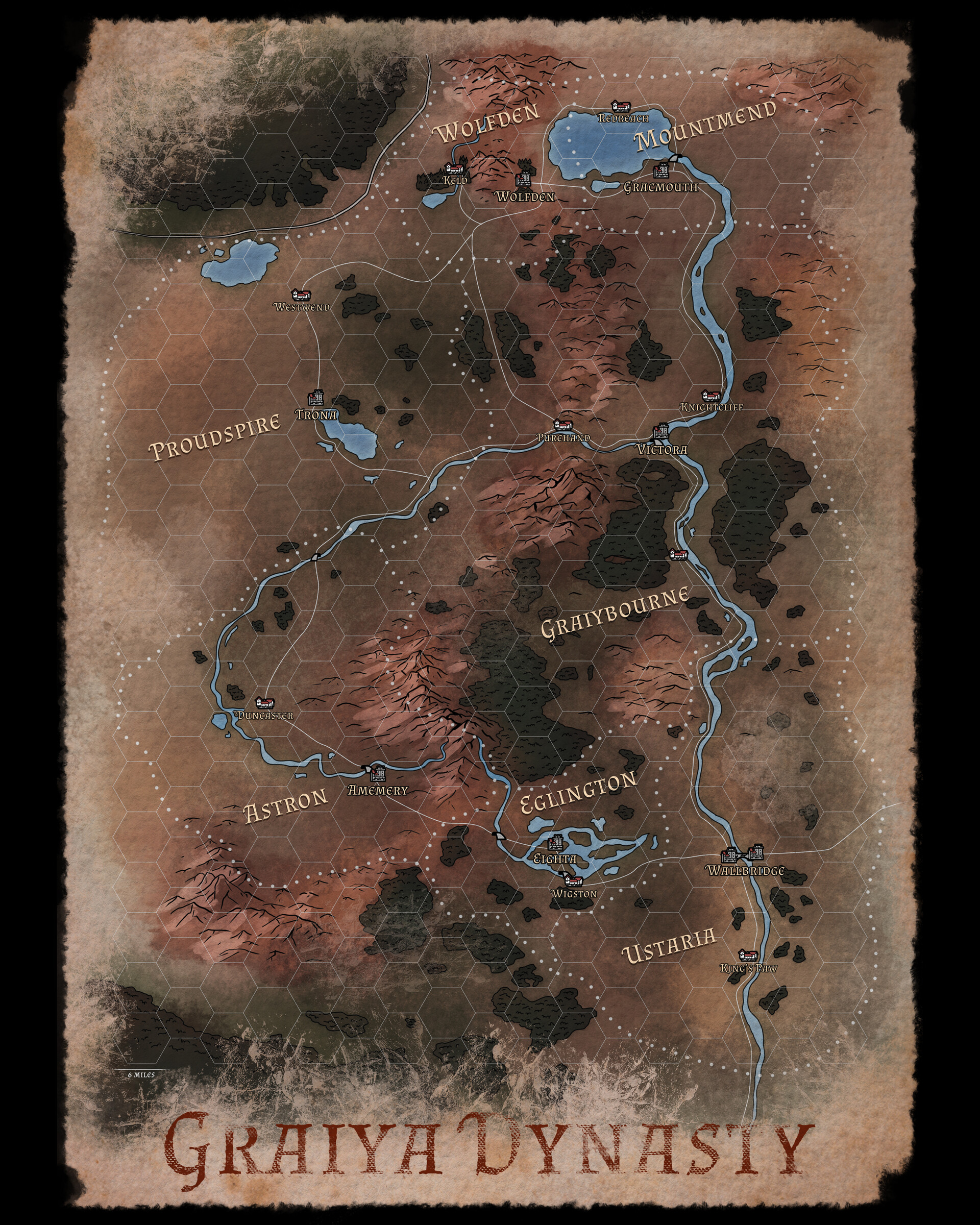 ArtStation - Graiya Dynasty Country Map