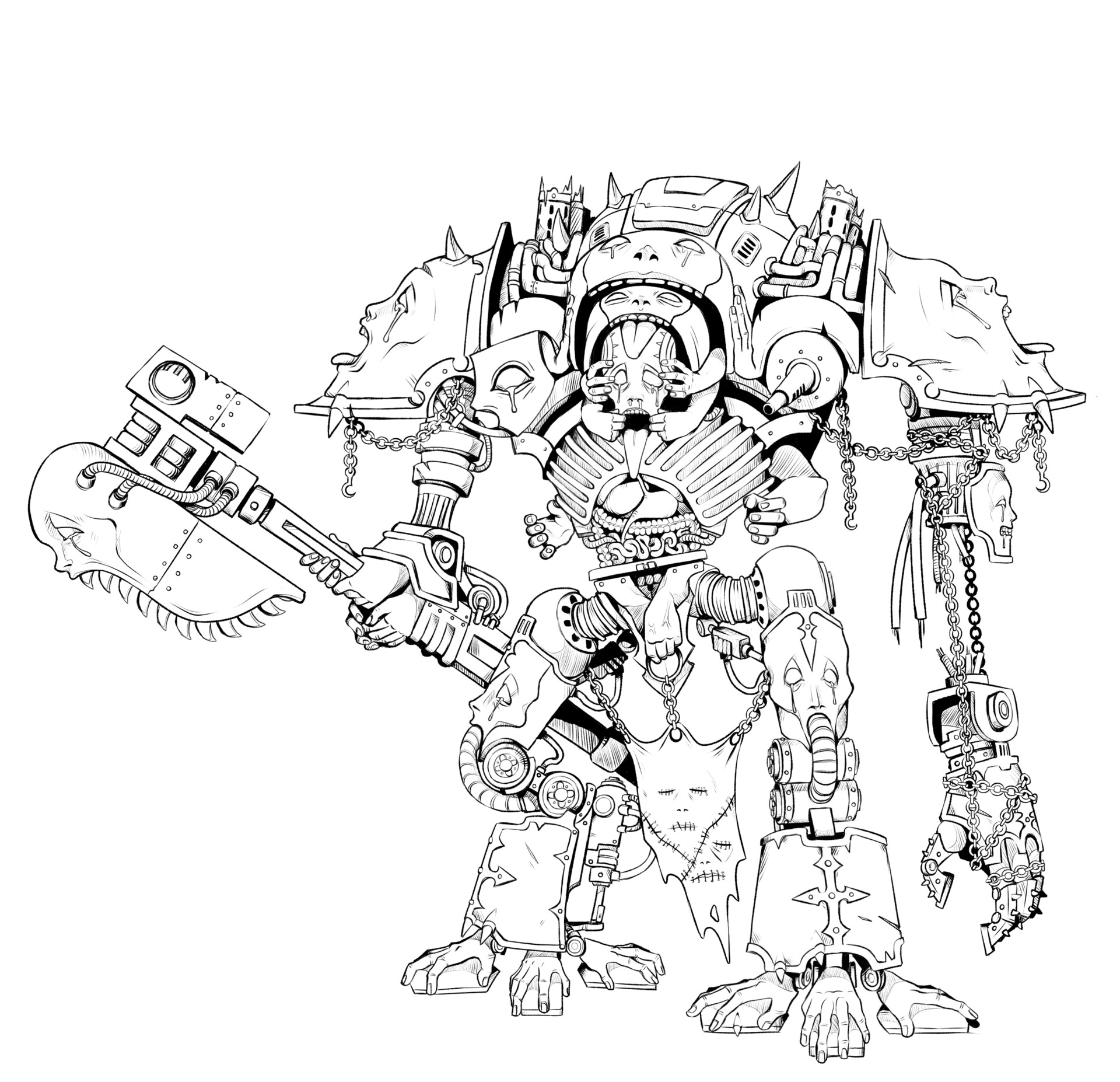 Karolina Neckman - Creature/Mecha Design - The Wailing Knight