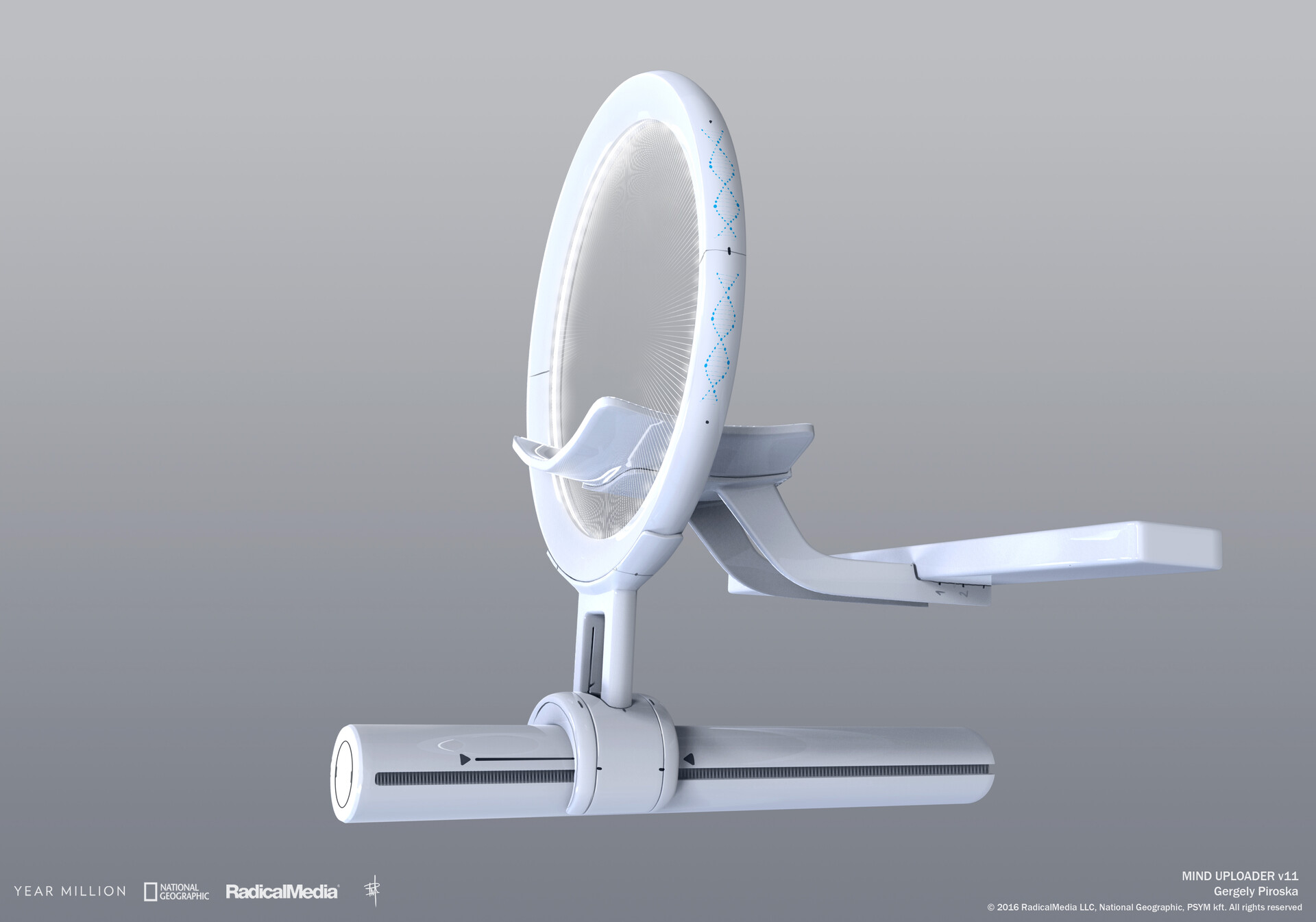 Gergely Piroska - Year Million (2016) series: Mind Uploader - Concept Art