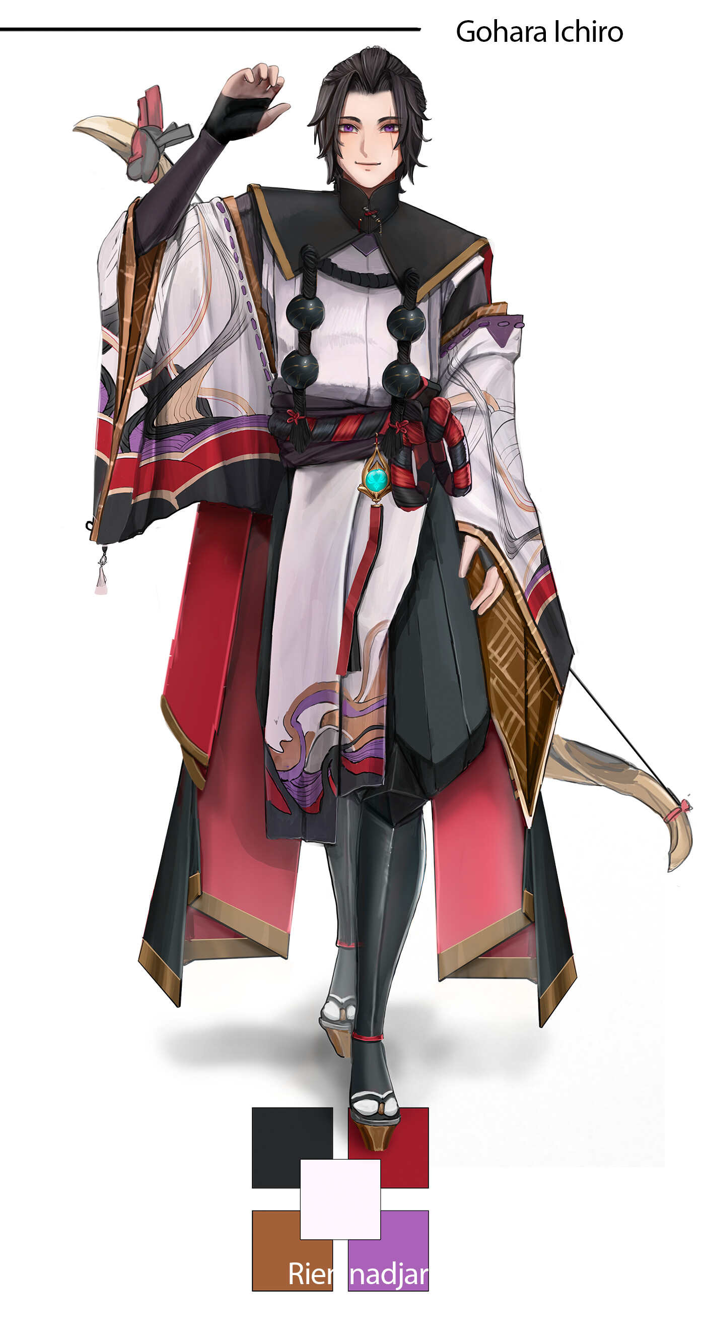 Rien Nadjar - Gohara ichiro- Genshin impact fan-made concept