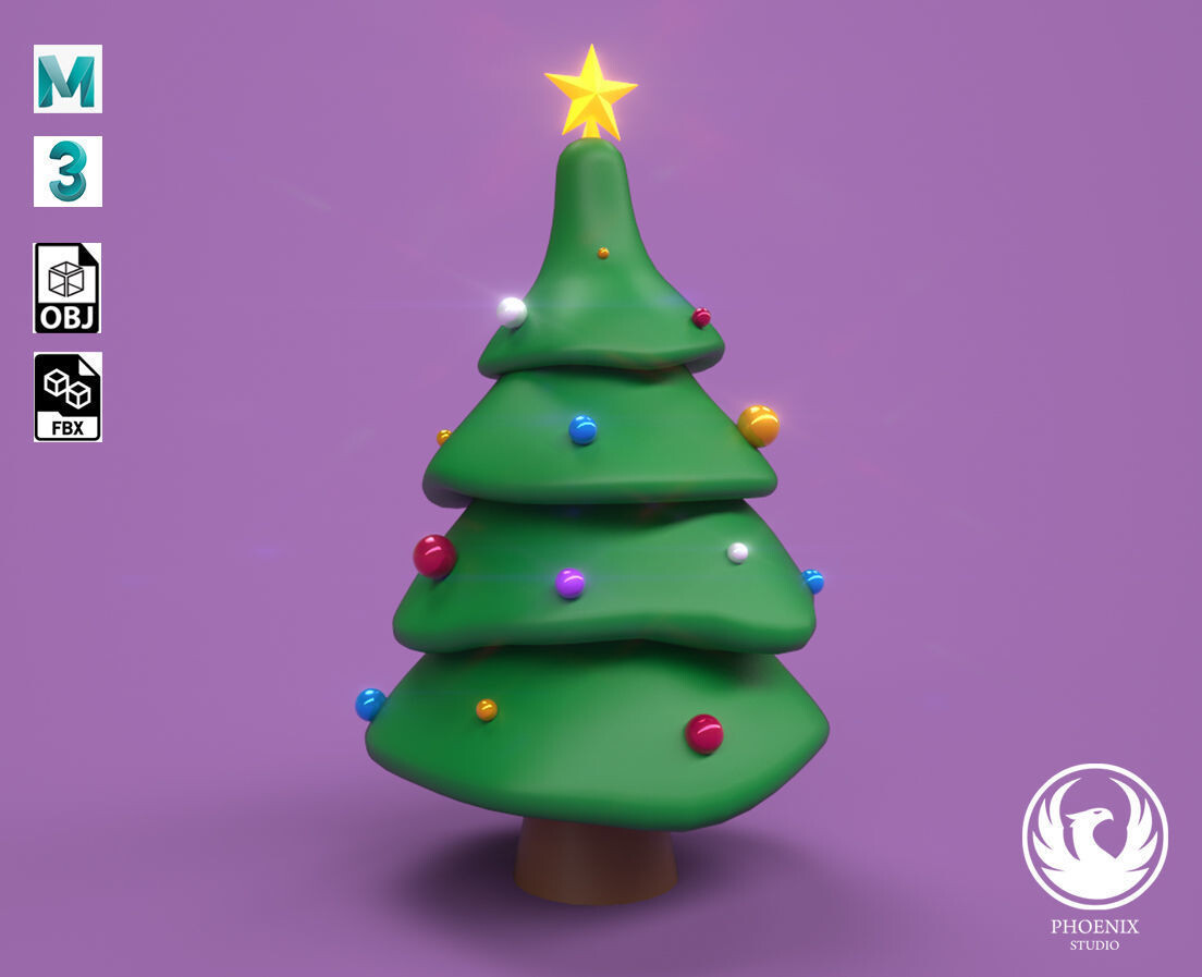 ArtStation - Pine Tree 3D model