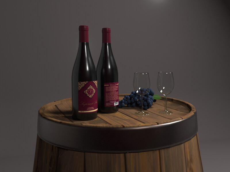 ArtStation - Labels and bottle for Djordjija wines