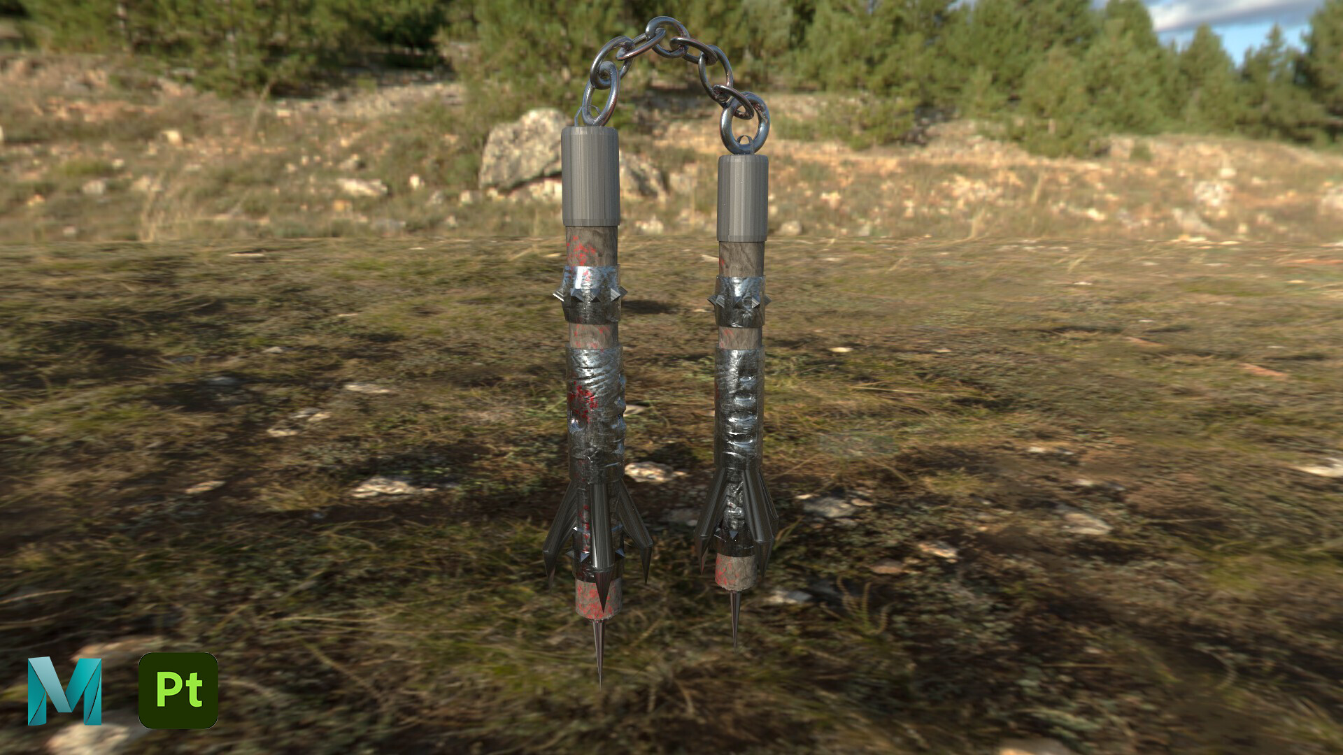 ArtStation - Medieval Nunchucks