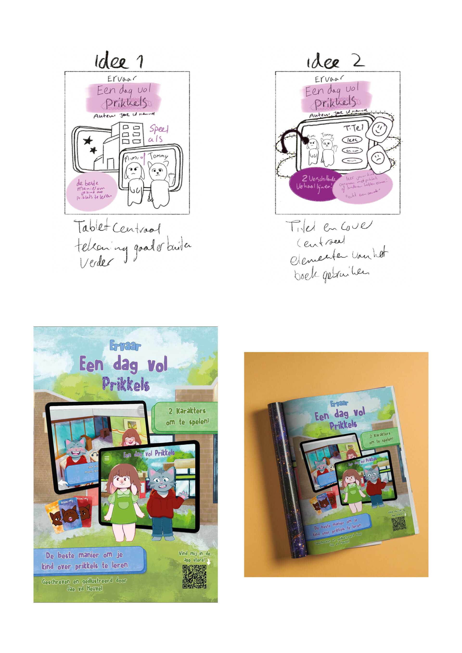 Rietje - Interactive children's book project "een dag vol prikkels"