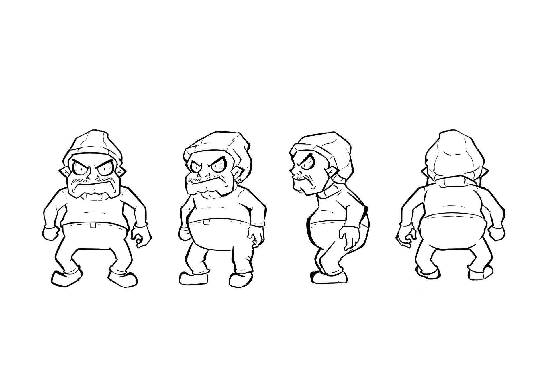 ArtStation - Patrick and Stonk - characters Turnarounds/Expression sheets