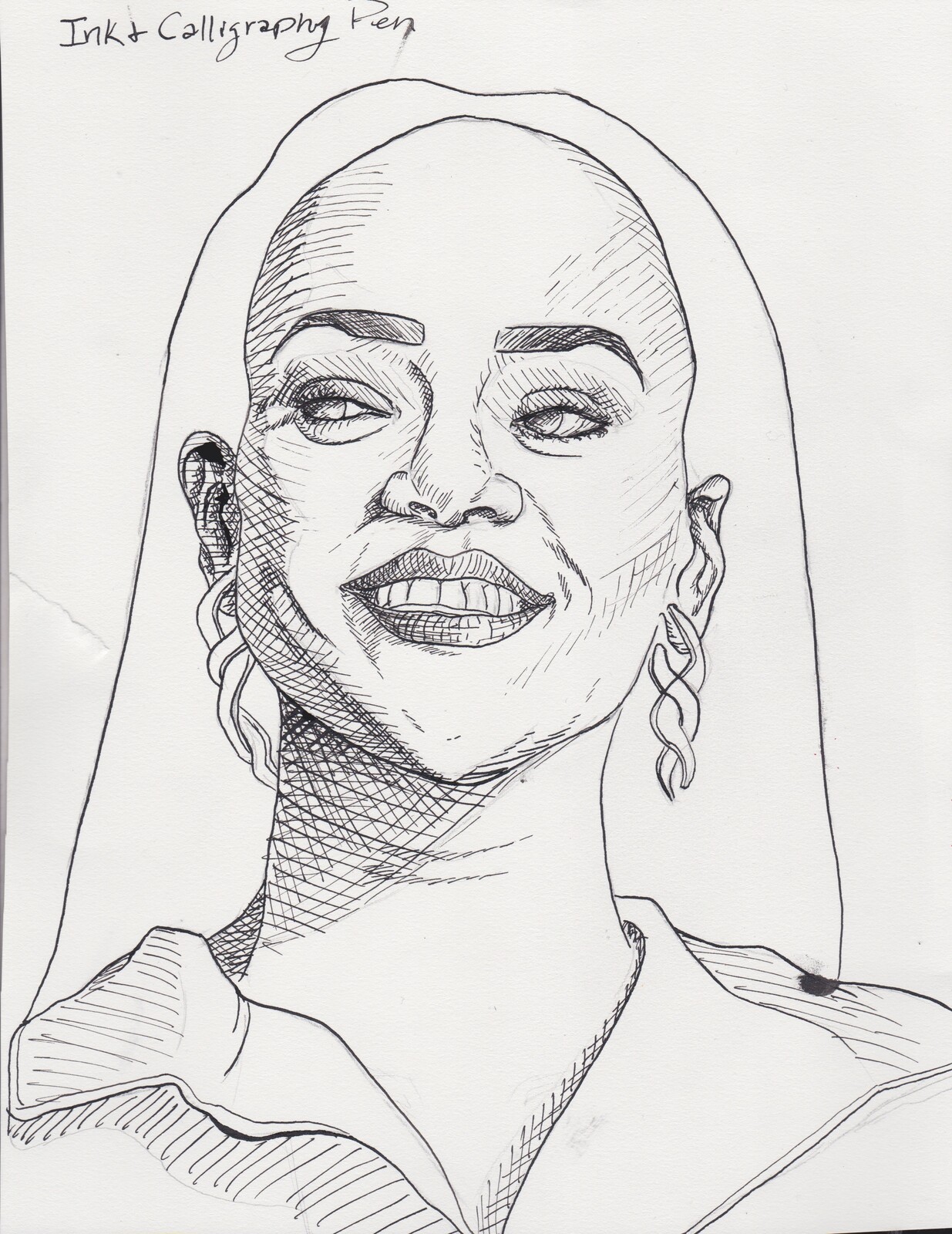 Sarah McDonald - Ink and Calligraphy Pen Study