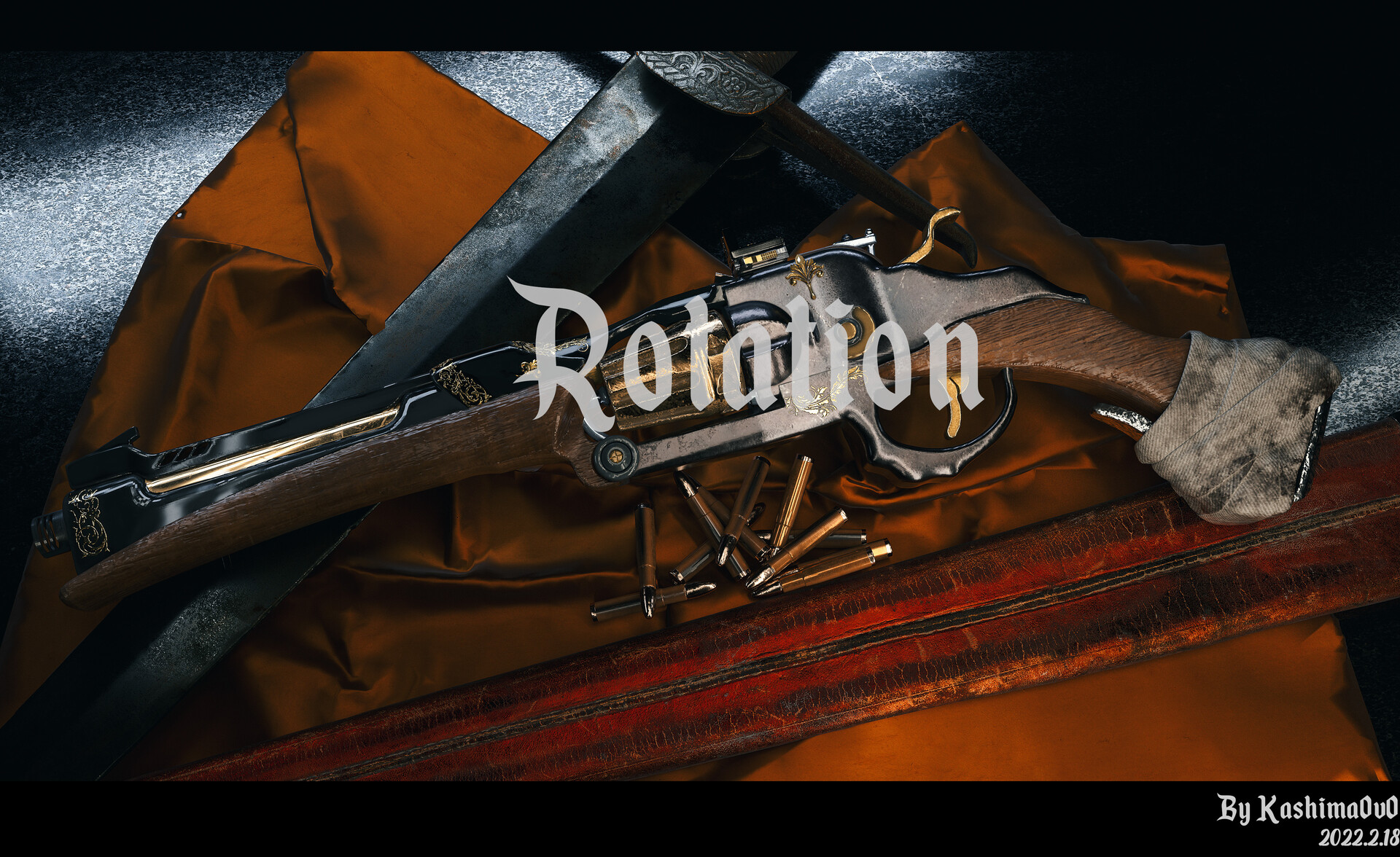 ArtStation - Weapon revolver