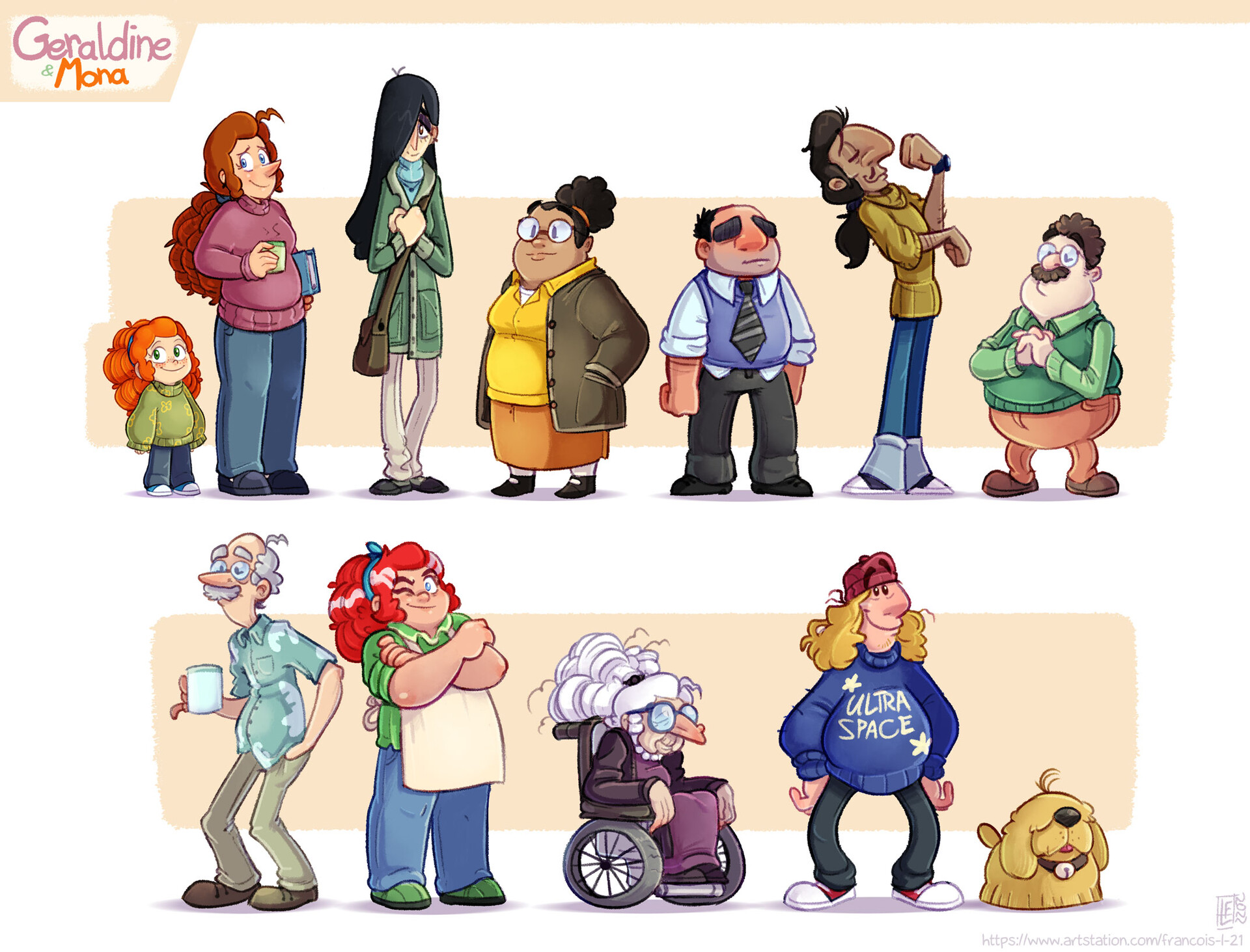 ArtStation - Character-Design : Geraldine & Mona