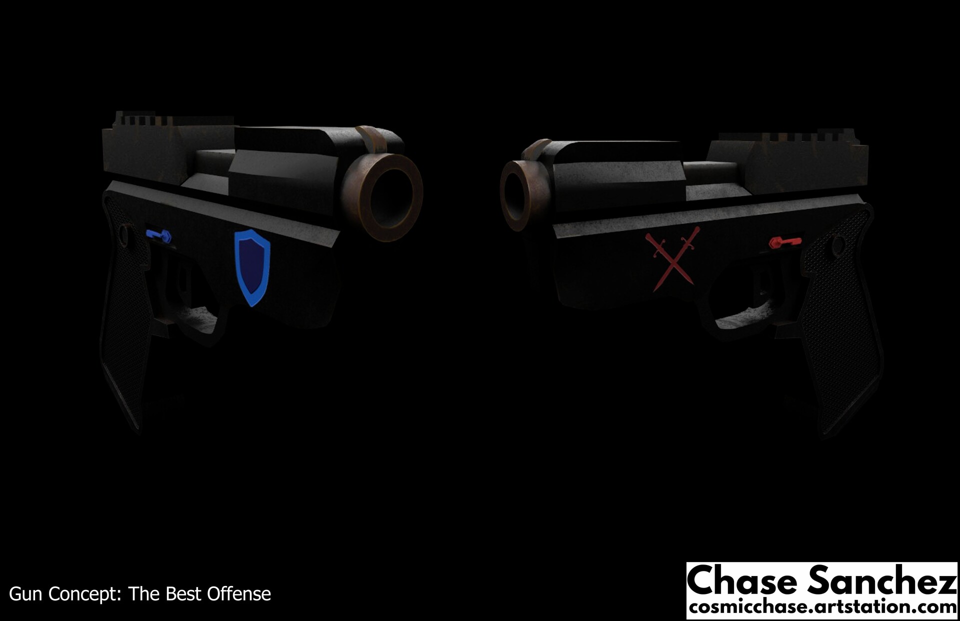 ArtStation - Exotic Gun Concept: The Best Offense