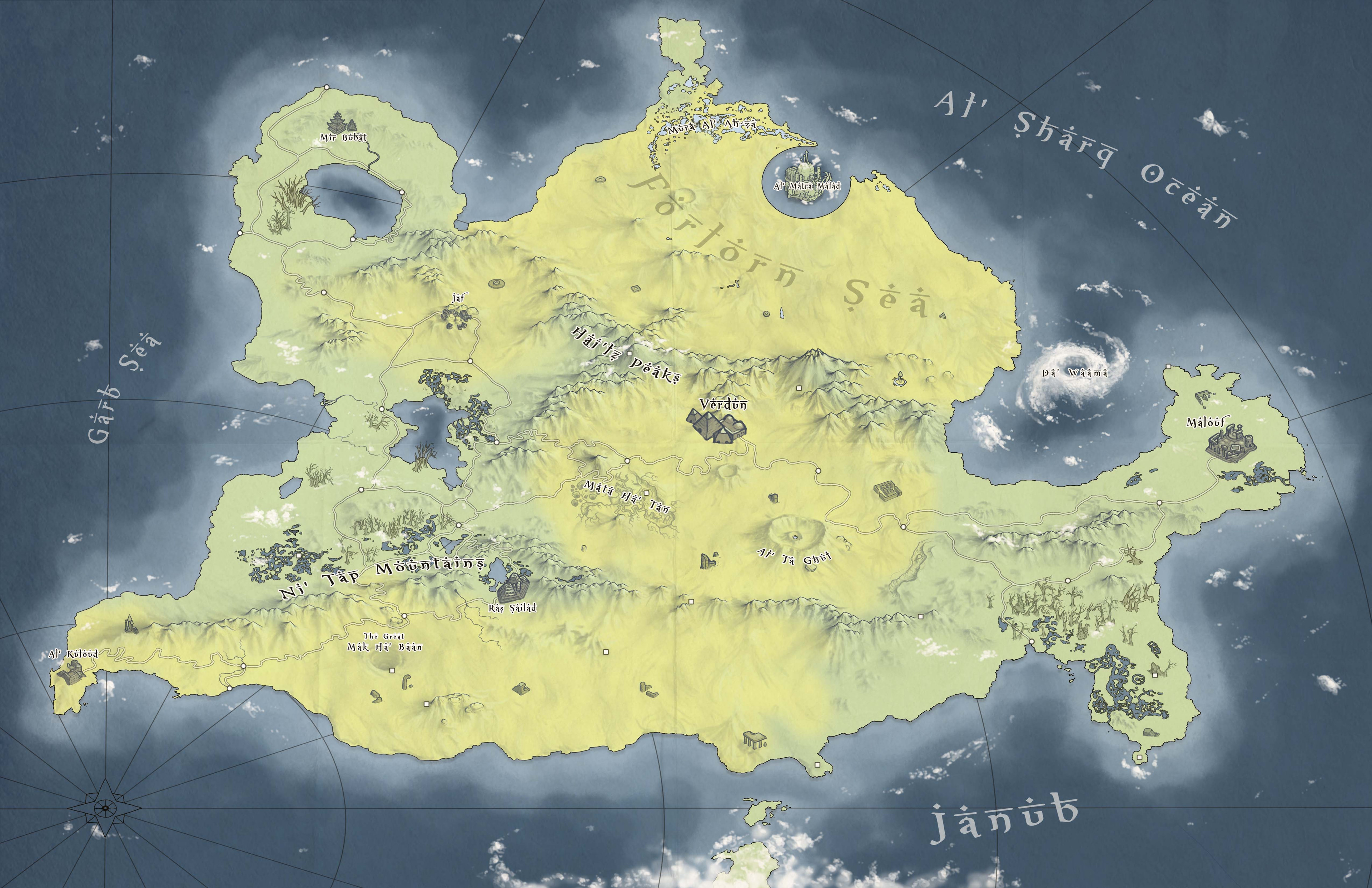 James Nalepa - Desert Fantasy Map Commission