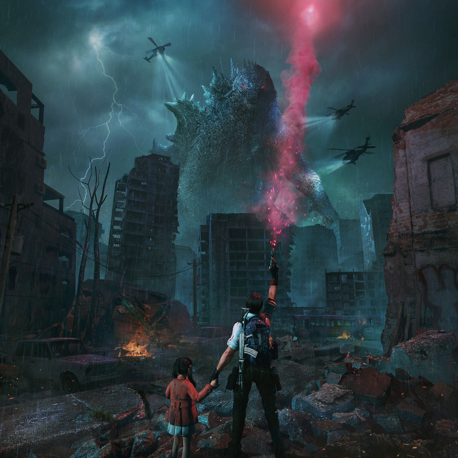 qiang zhou - X Godzilla VS Kong