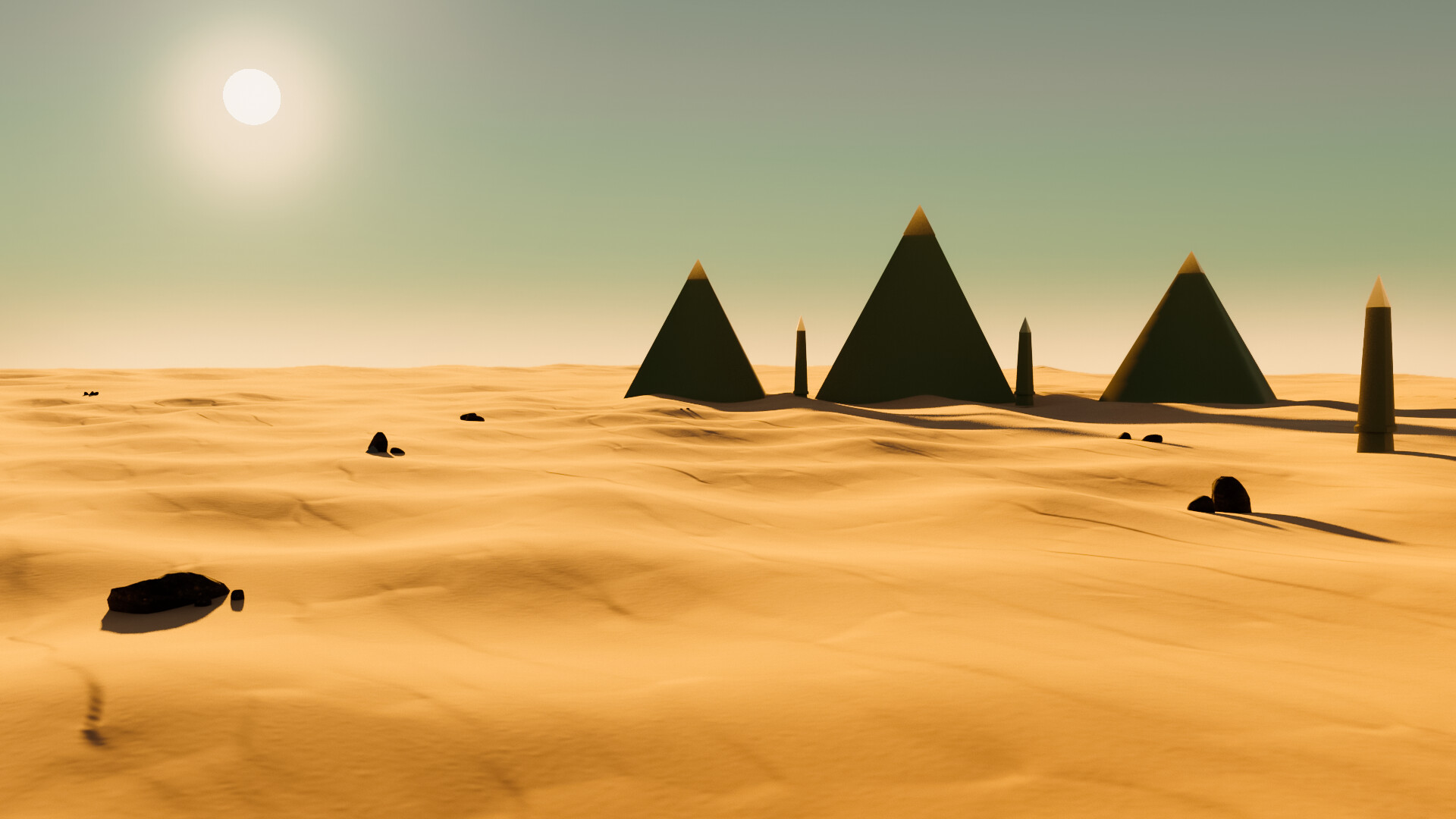 ArtStation - Pyramid in the Desert