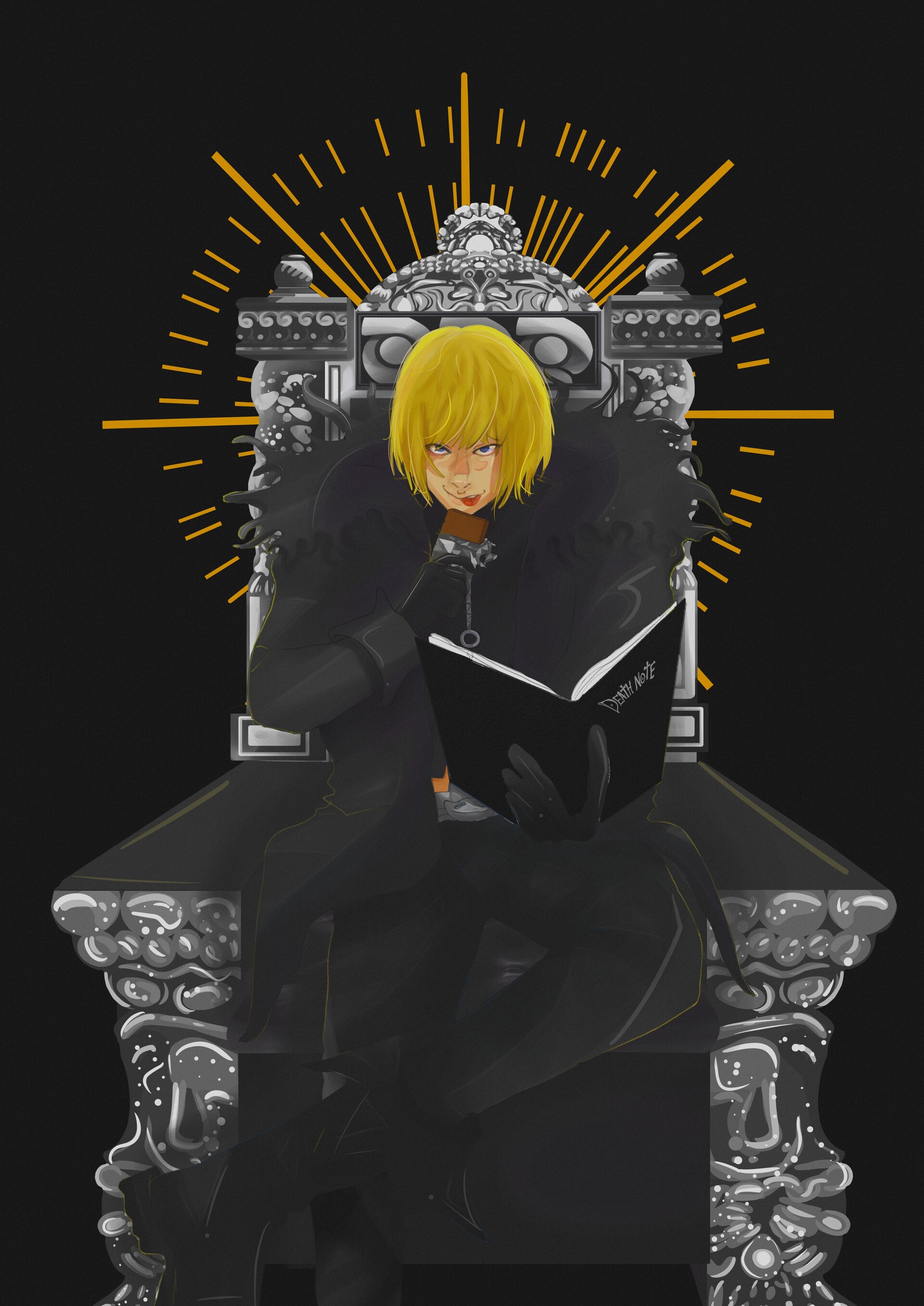 ArtStation - Mellow - Death Note (Glow up Art!) 2021-2020
