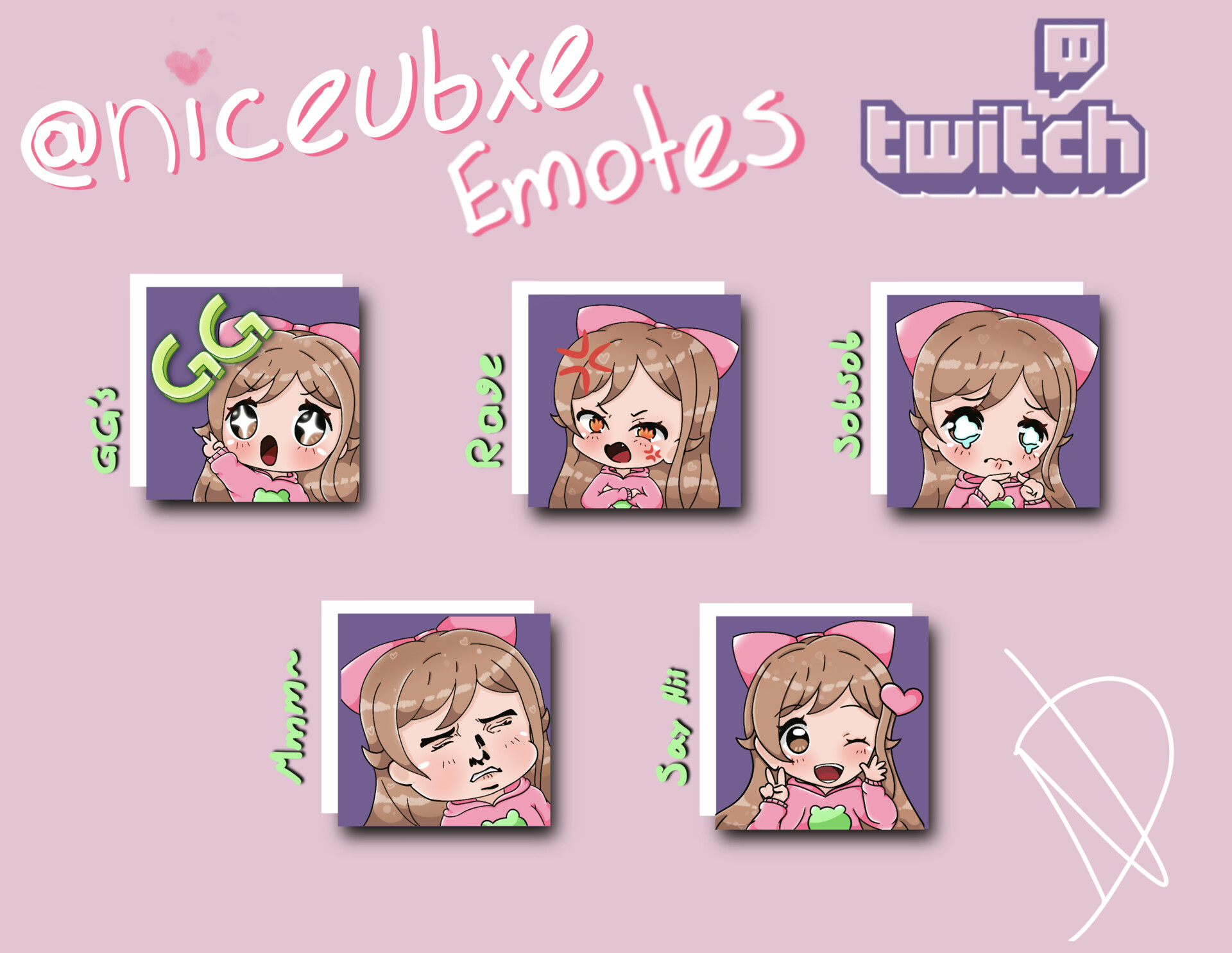 ArtStation - New Emotes for my Twitch channel!