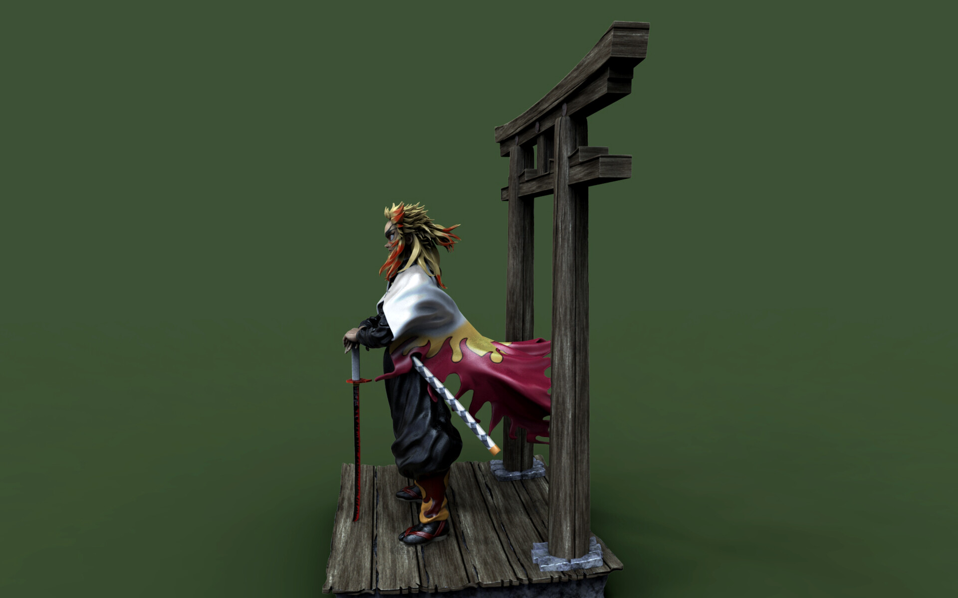 Flame Hashira — Kyojuro Rengoku Fan Art by Jonnathan Nossa — ProUser.Me