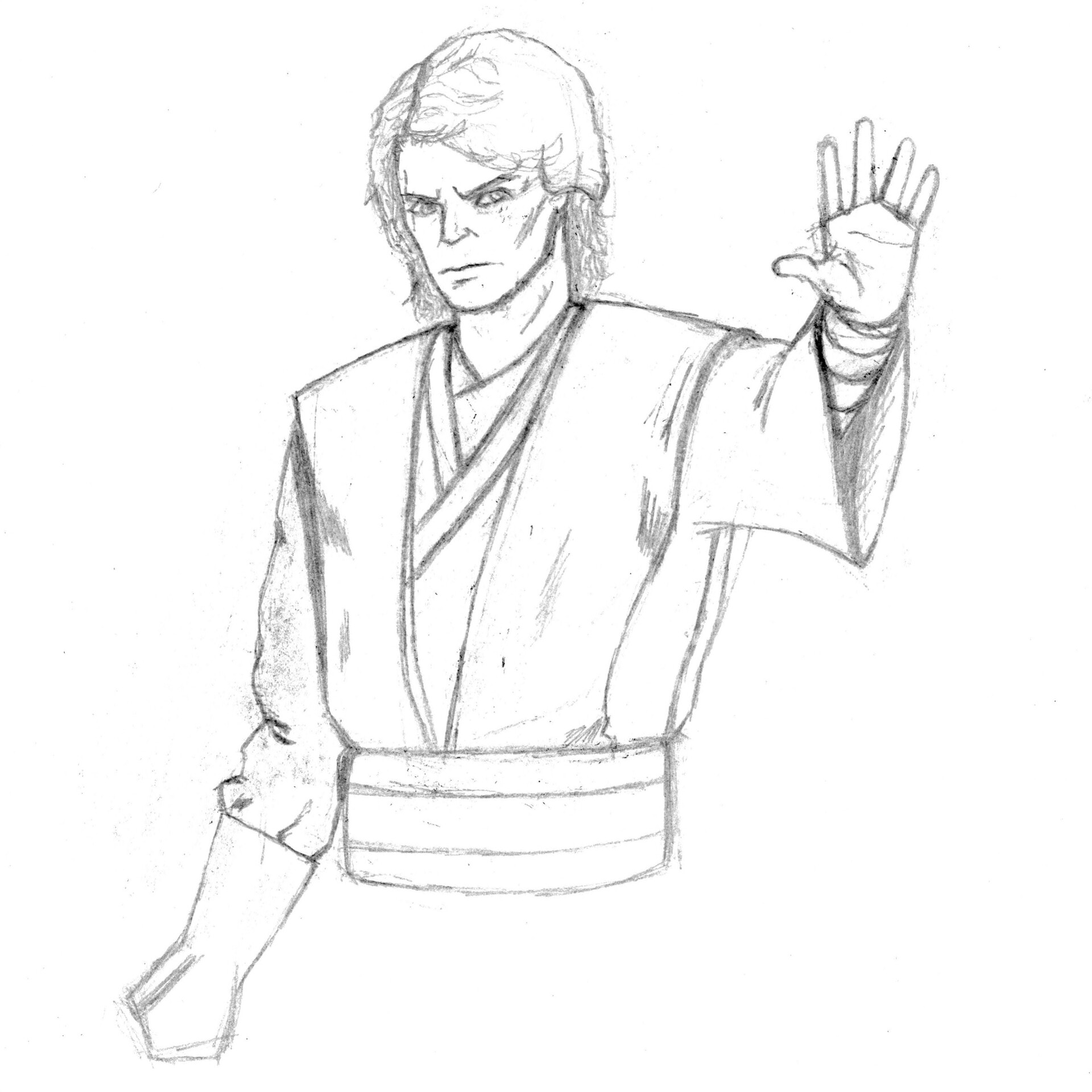 anakin skywalker coloring picture