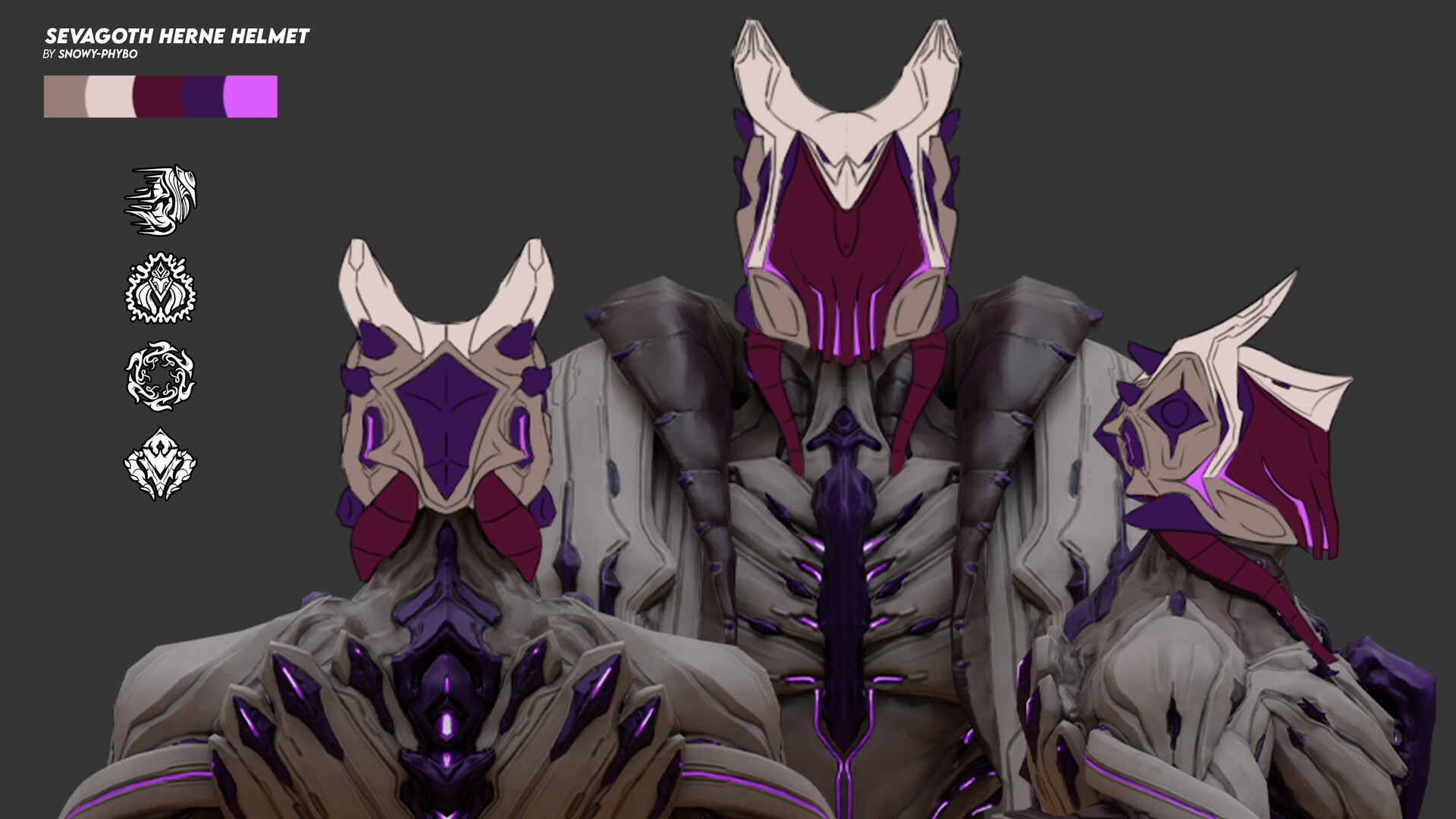 ArtStation - Sevagoth Herne Helmet Concept Art - Warframe