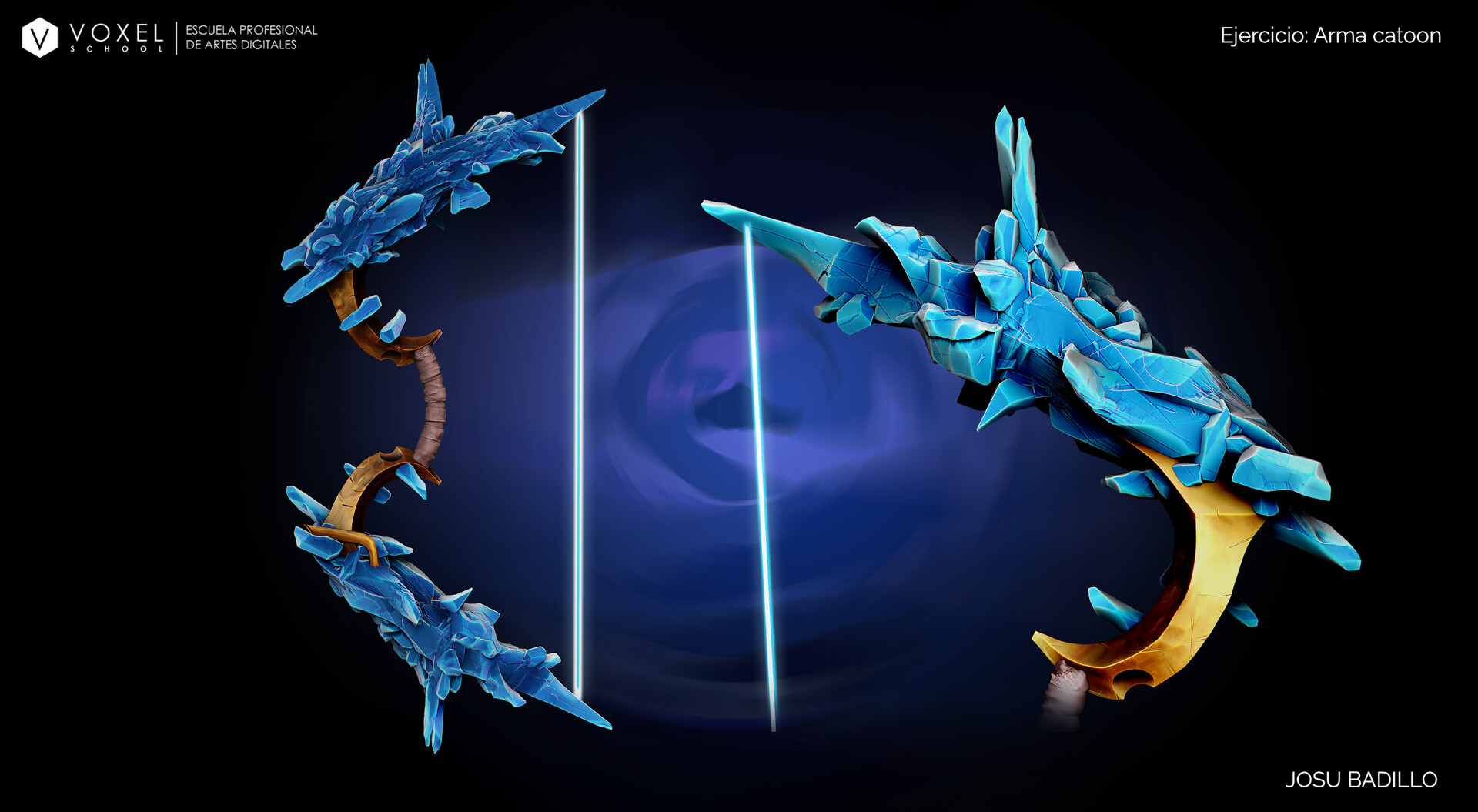 ArtStation - Stylised fantasy ice bow