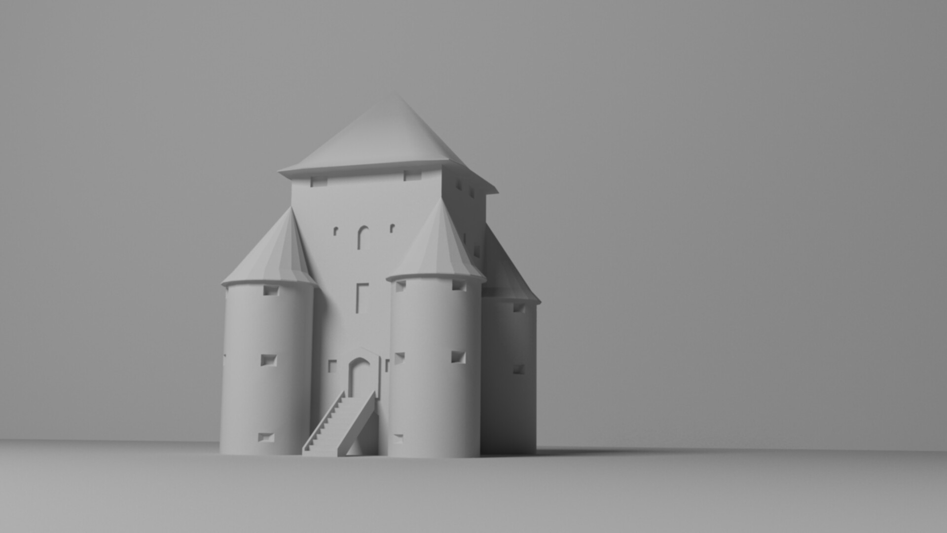 ArtStation - first model in 3ds max, medieval castle