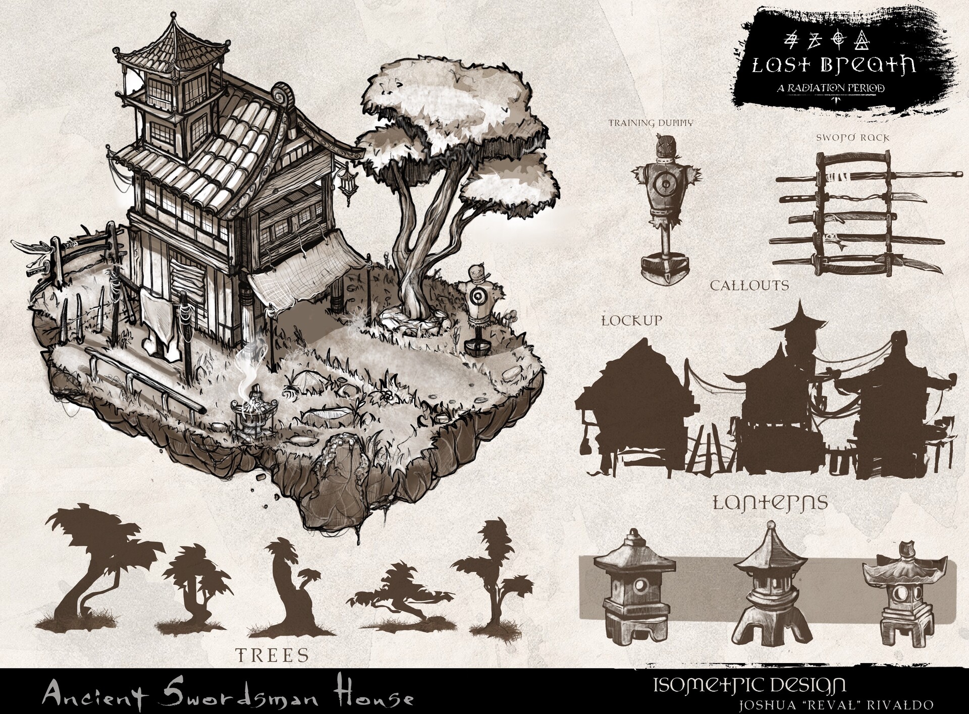 ArtStation - - Ancient Swordsman House