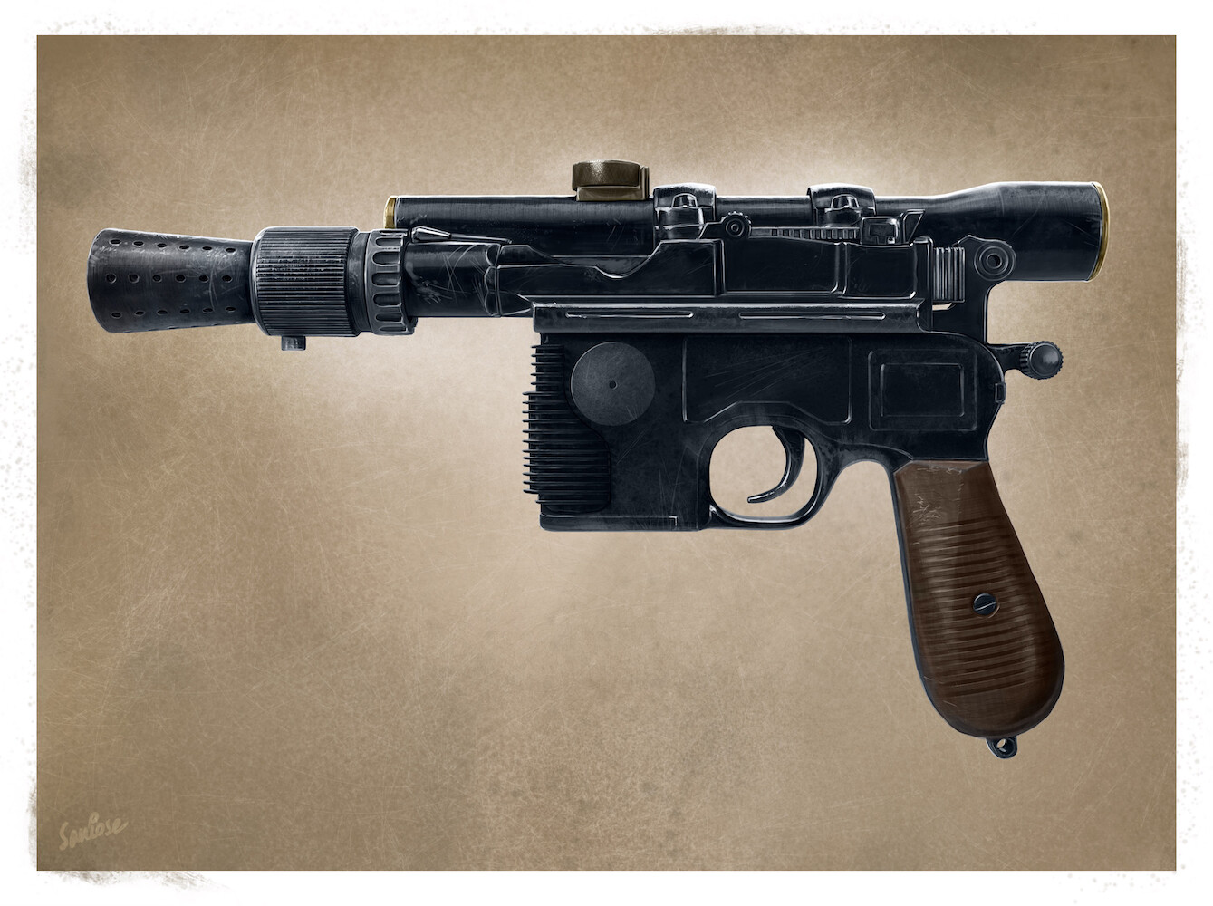 ArtStation - Han Solo Blaster