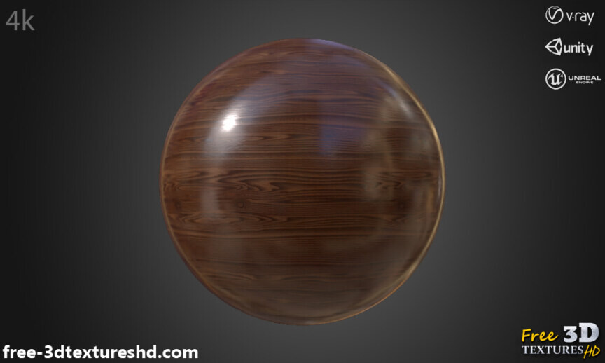 PBR Textures Free Download - Oak Shiny Wood Seamless 3d textures PBR Material High Res Free ...