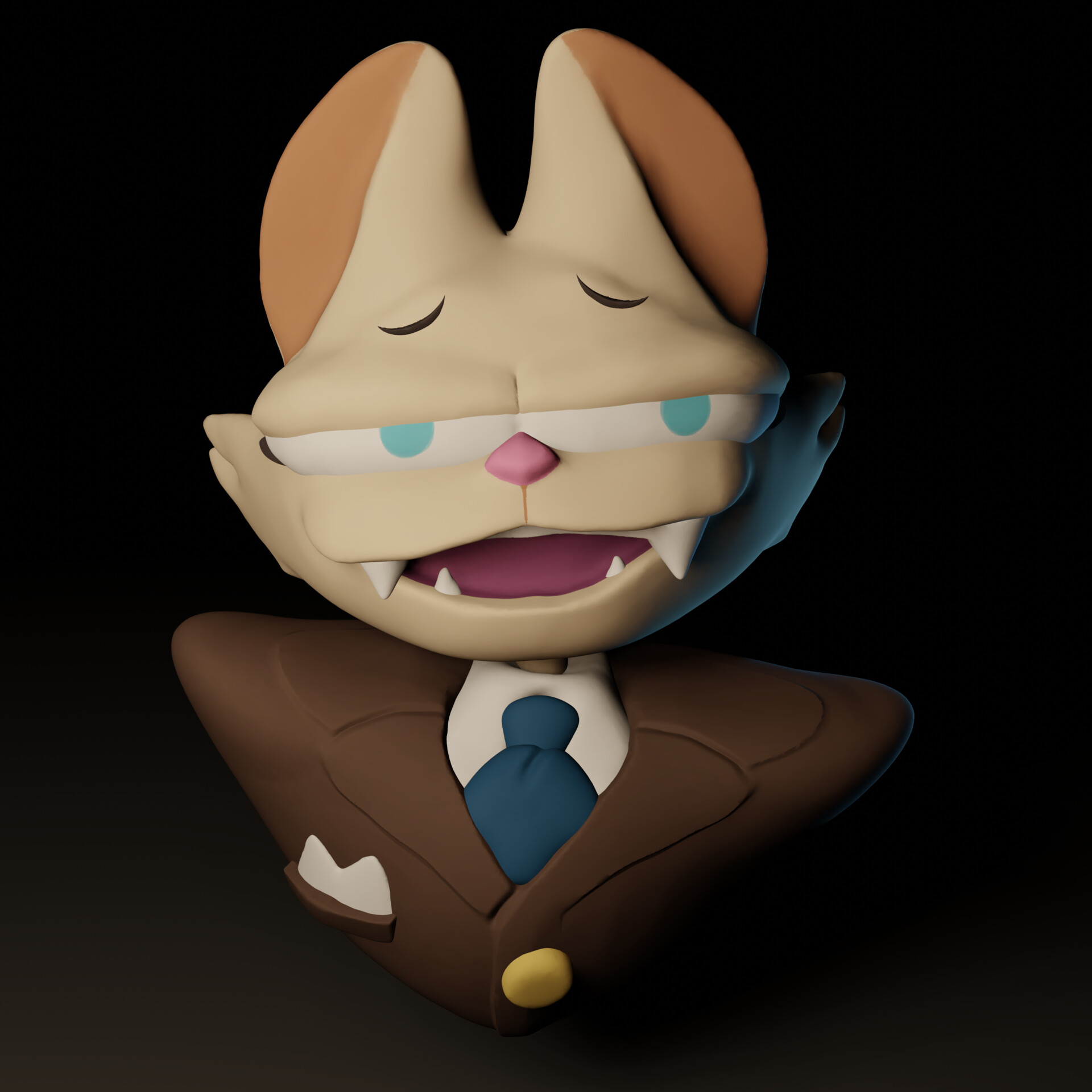 ArtStation - CEO Cat Sculpt
