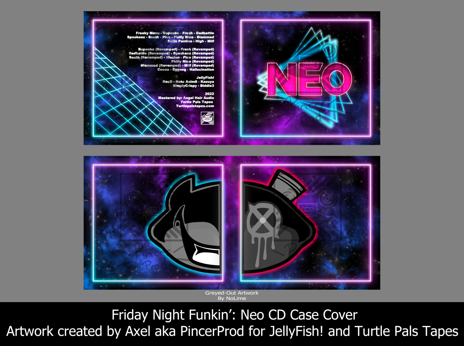 PincerProd - Friday Night Funkin': NEO Album Covers (Vinyl and CD)