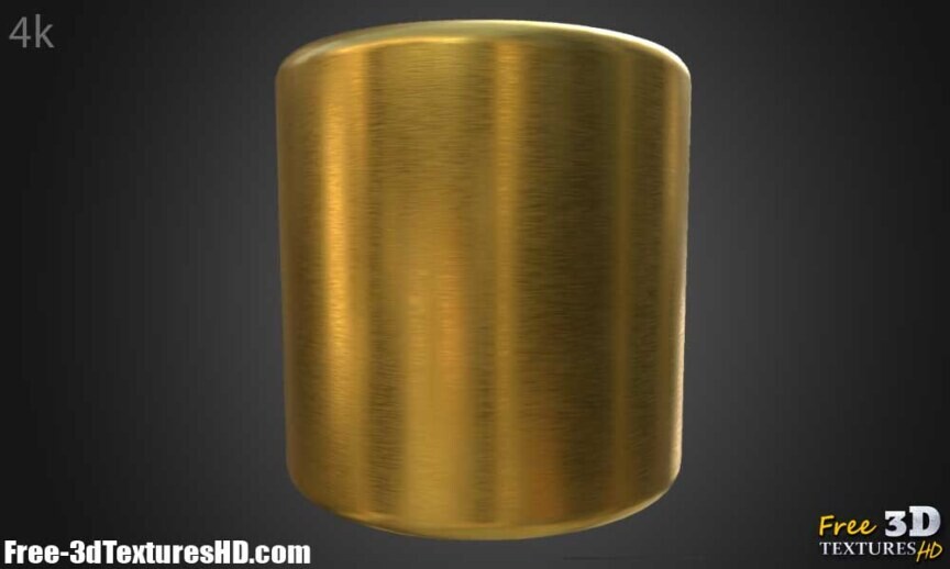 PBR Textures Free Download - Brushed Gold 3D Texture PBR material High ...