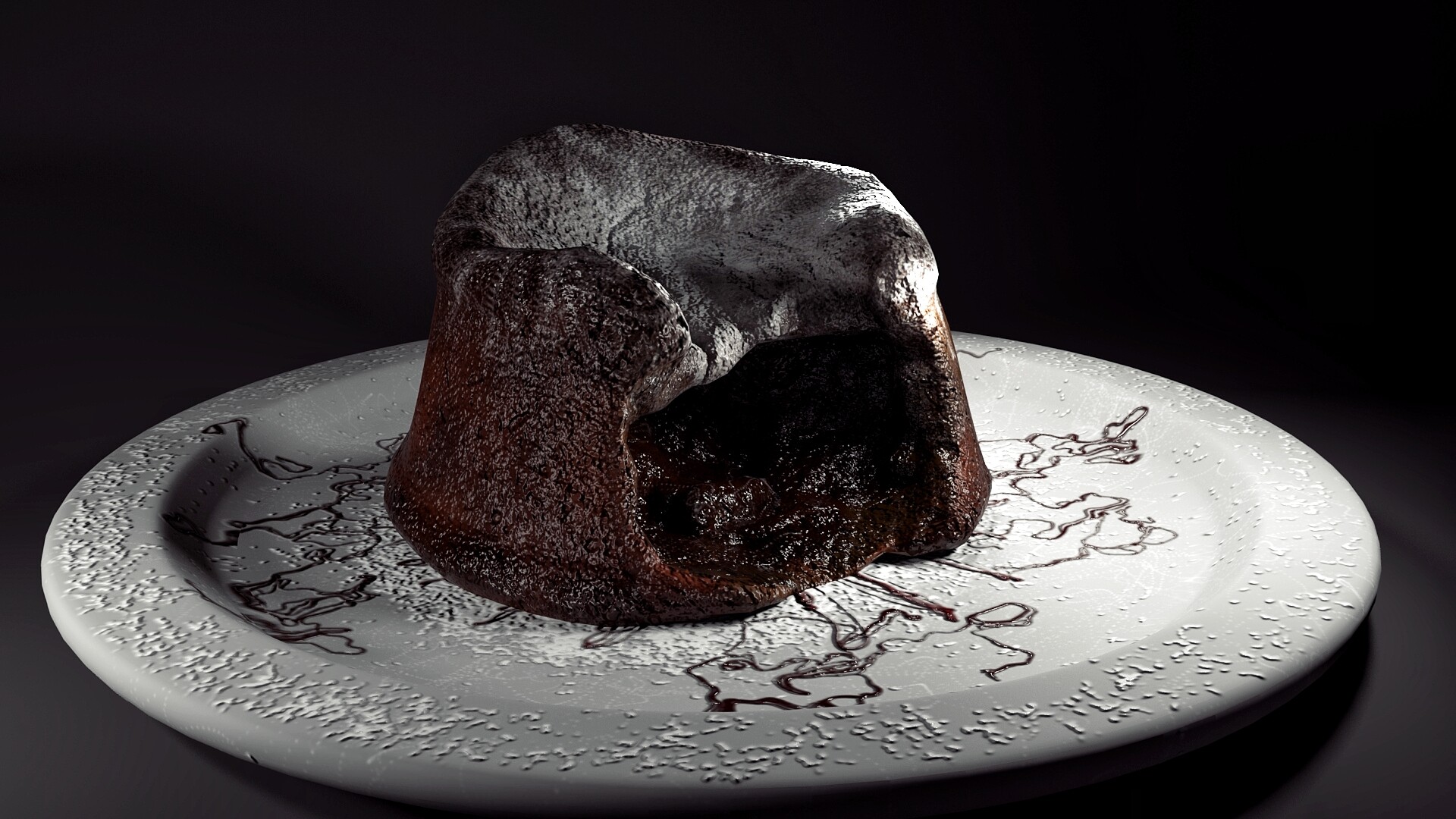 ArtStation - Volcan de chocolate