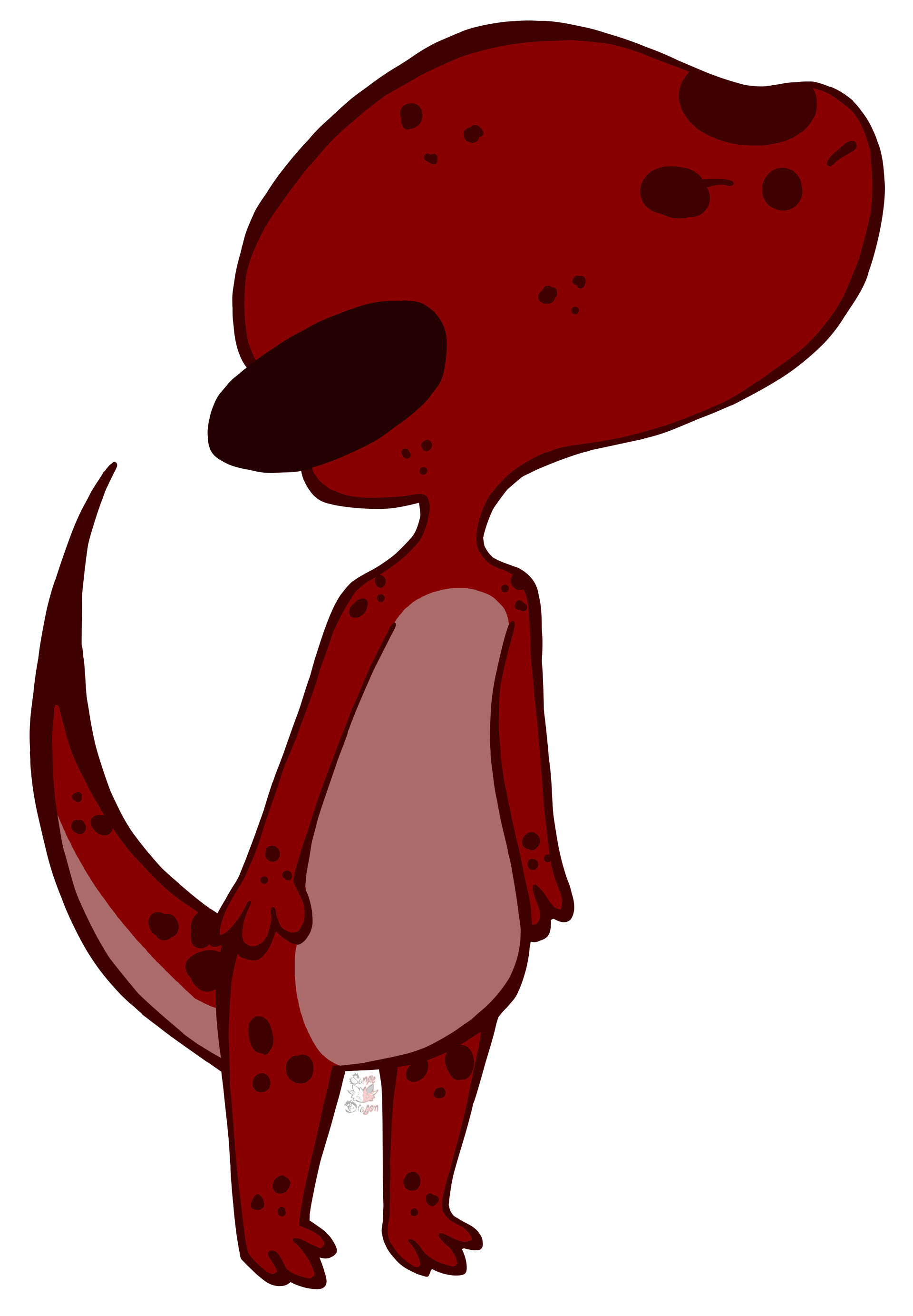 ArtStation - Tall Lizard Derp Coloring Page Free2Use