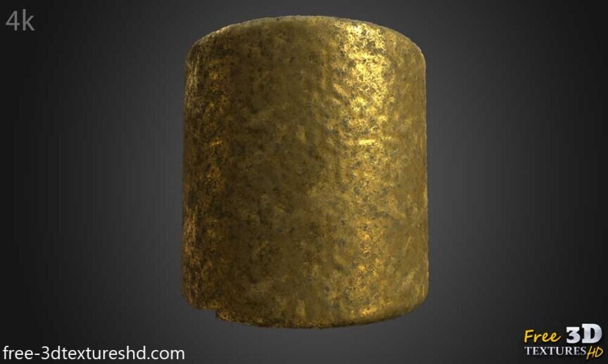 PBR Textures Free Download - Old Gold seamless 3D Texture PBR material ...