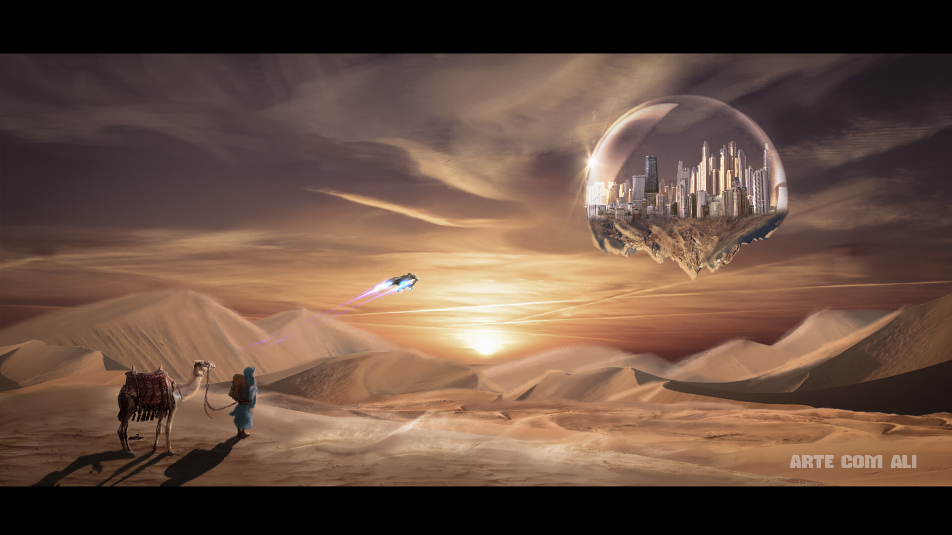 ArtStation - Futuristic City in the Desert