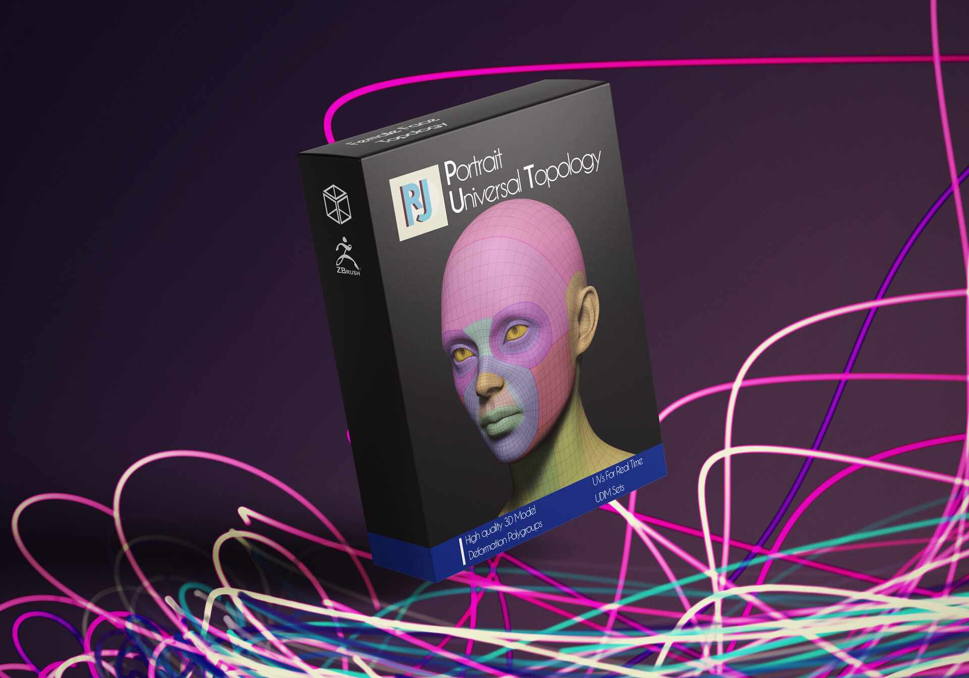 Rafael Juarez Jr - Head Basemesh Universal Topology