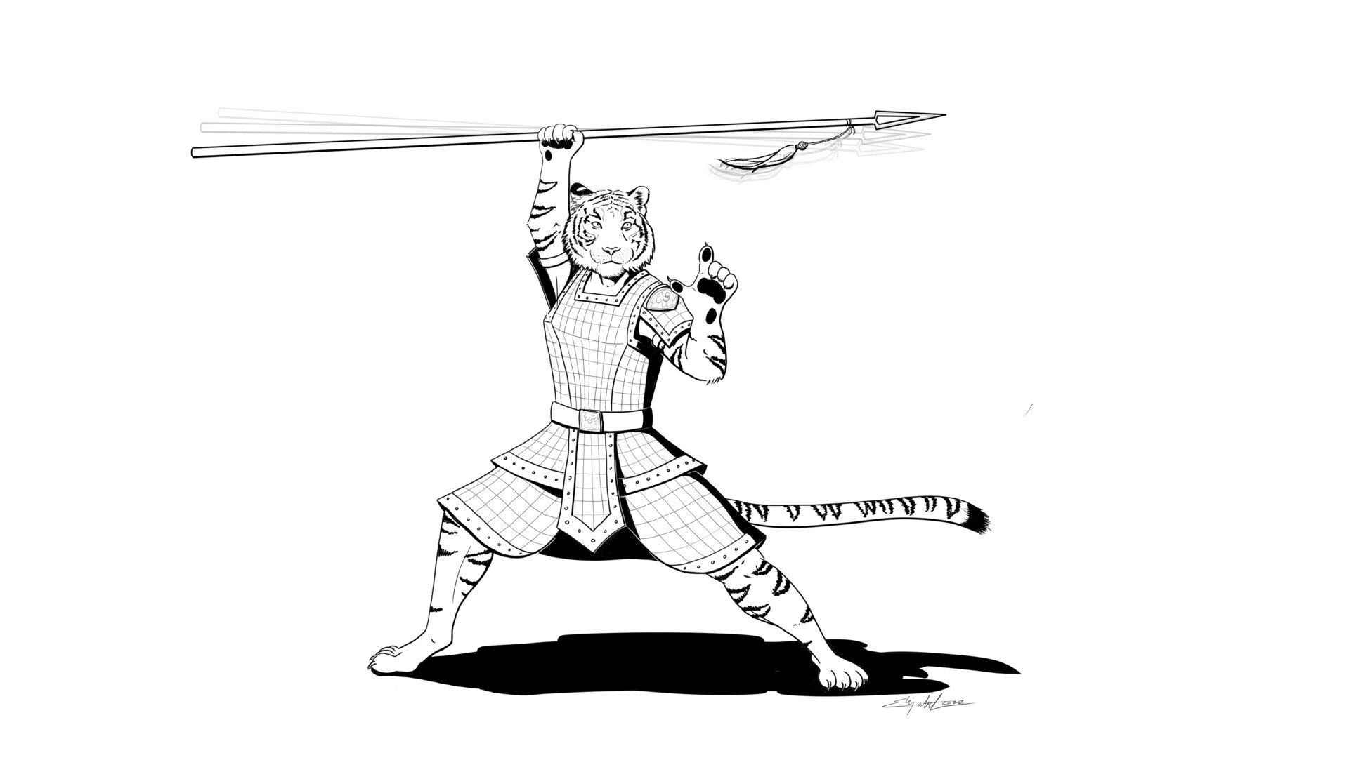 ArtStation - Warrior Tiger