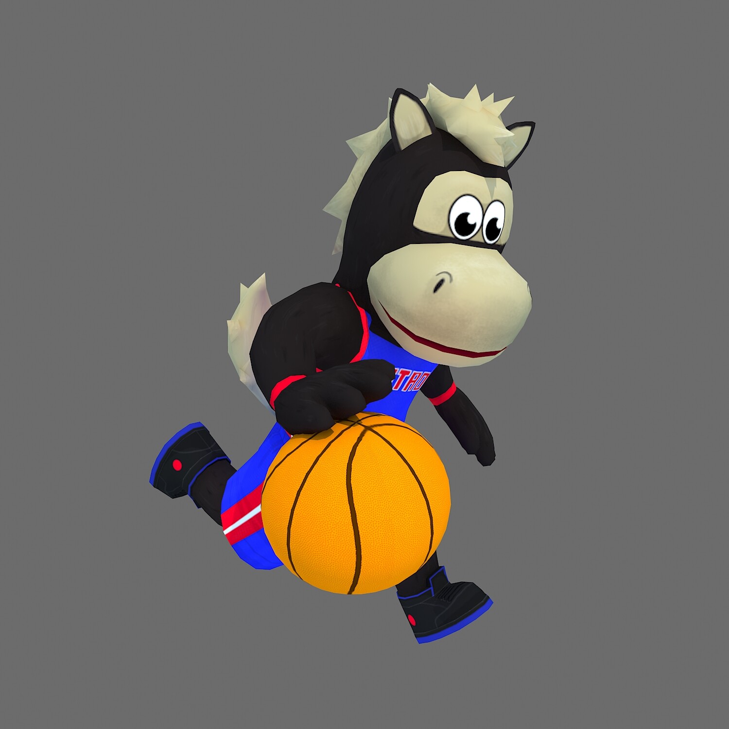 ArtStation - Basketball Low Poly 3D Mascots