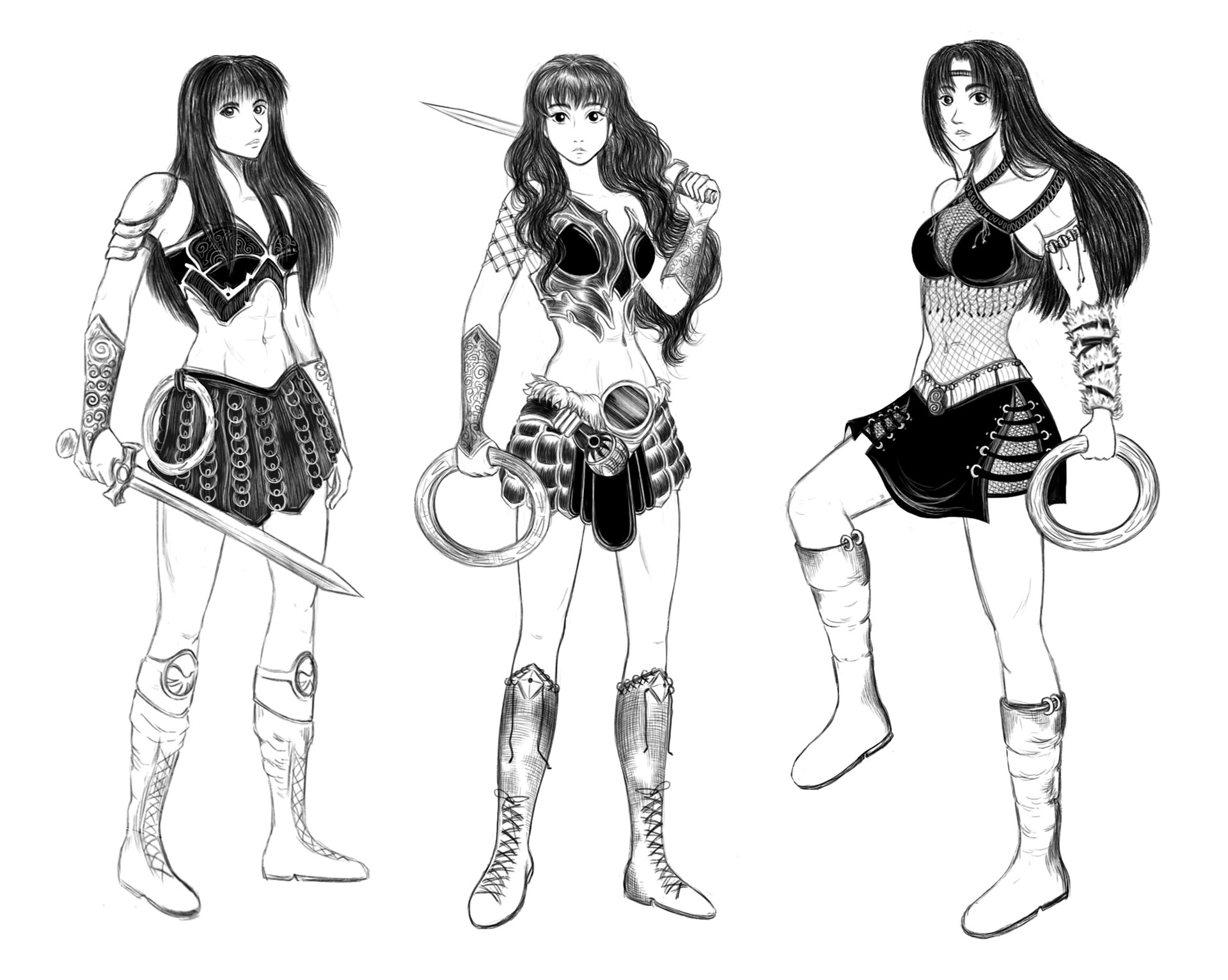 xena warrior princess coloring book